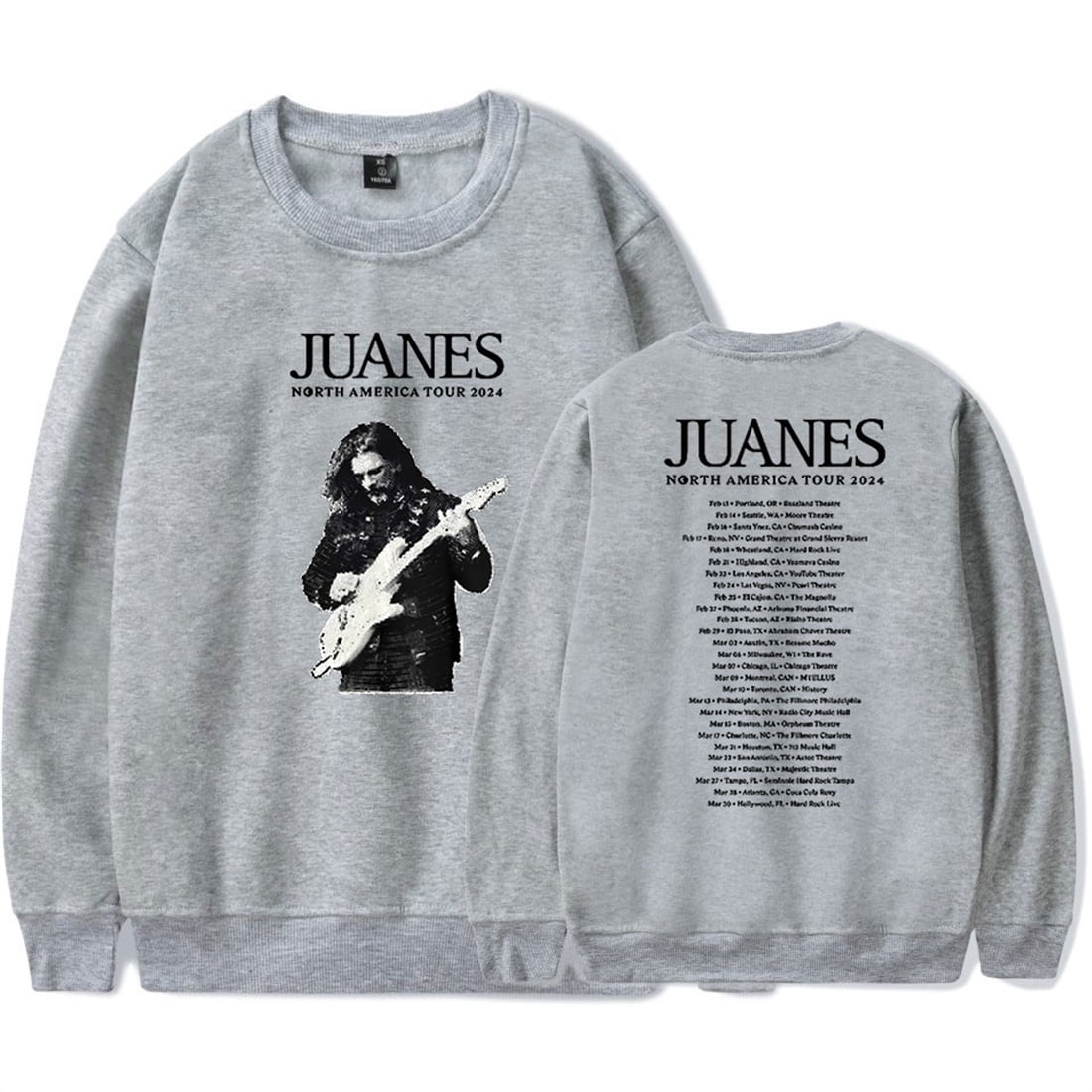 Juanes Tour 2024 Sweatshirt Fashion Clothes Hip Hop Style Crewneck Men ...