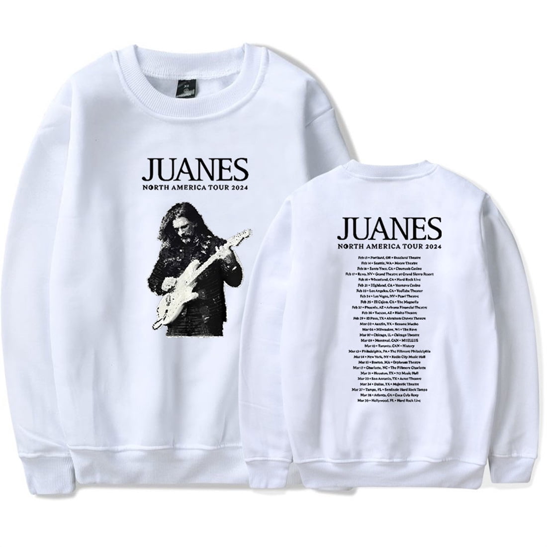 Juanes Tour 2024 Sweatshirt Fashion Clothes Hip Hop Style Crewneck Men ...