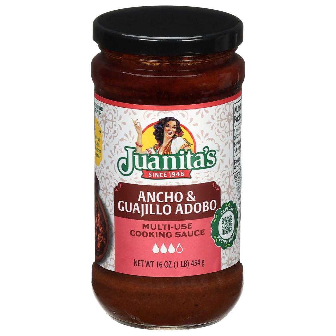 Juanita's Foods Ancho & Guajillo Adobo Multi-Use Cooking Sauce 16 oz ...