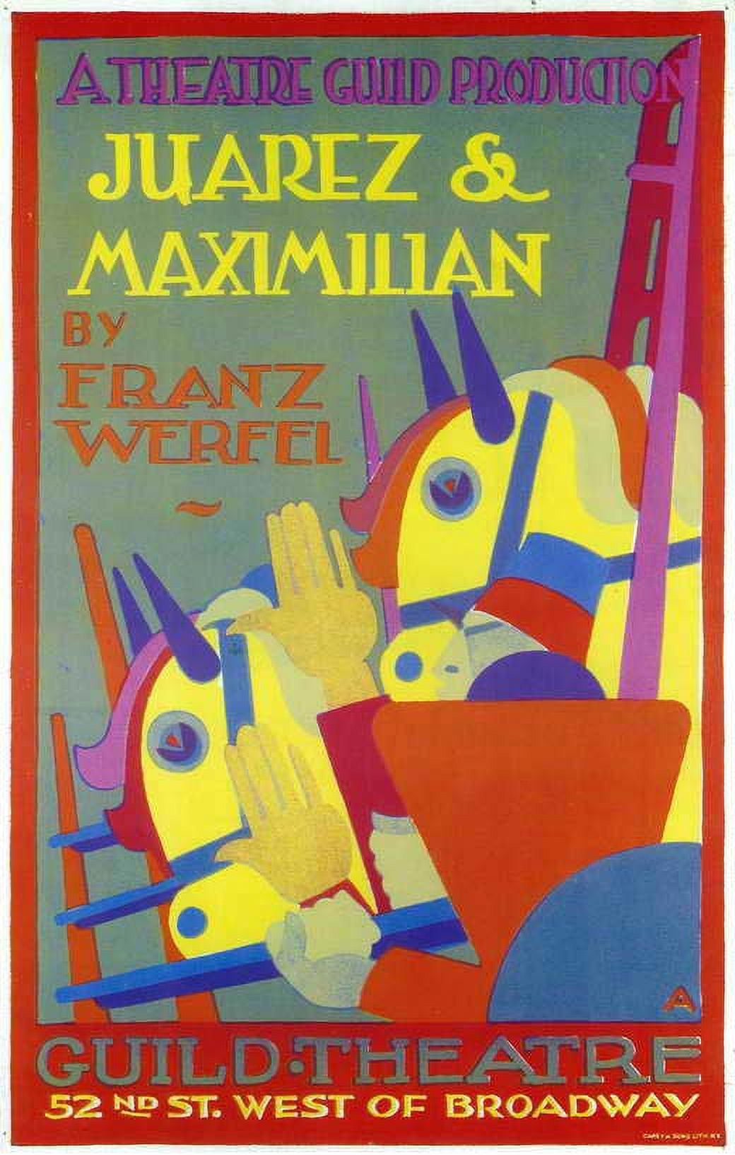 Juarez And Maximilian (Broadway) - movie POSTER (Style A) (11" x 17 ...
