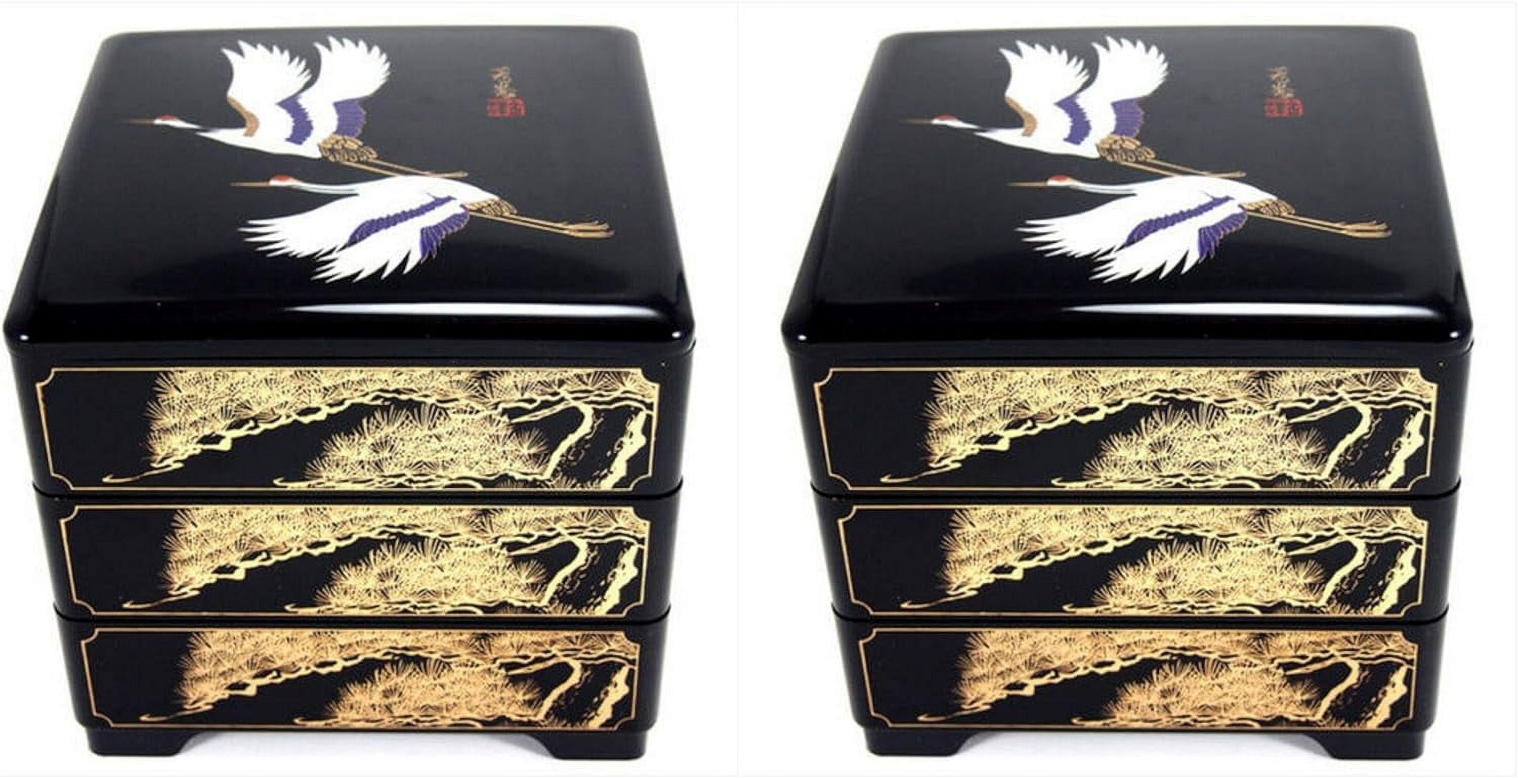 Jubako Box Japanese Traditional 3 Tiers Stack Box Food Candy Snack ...