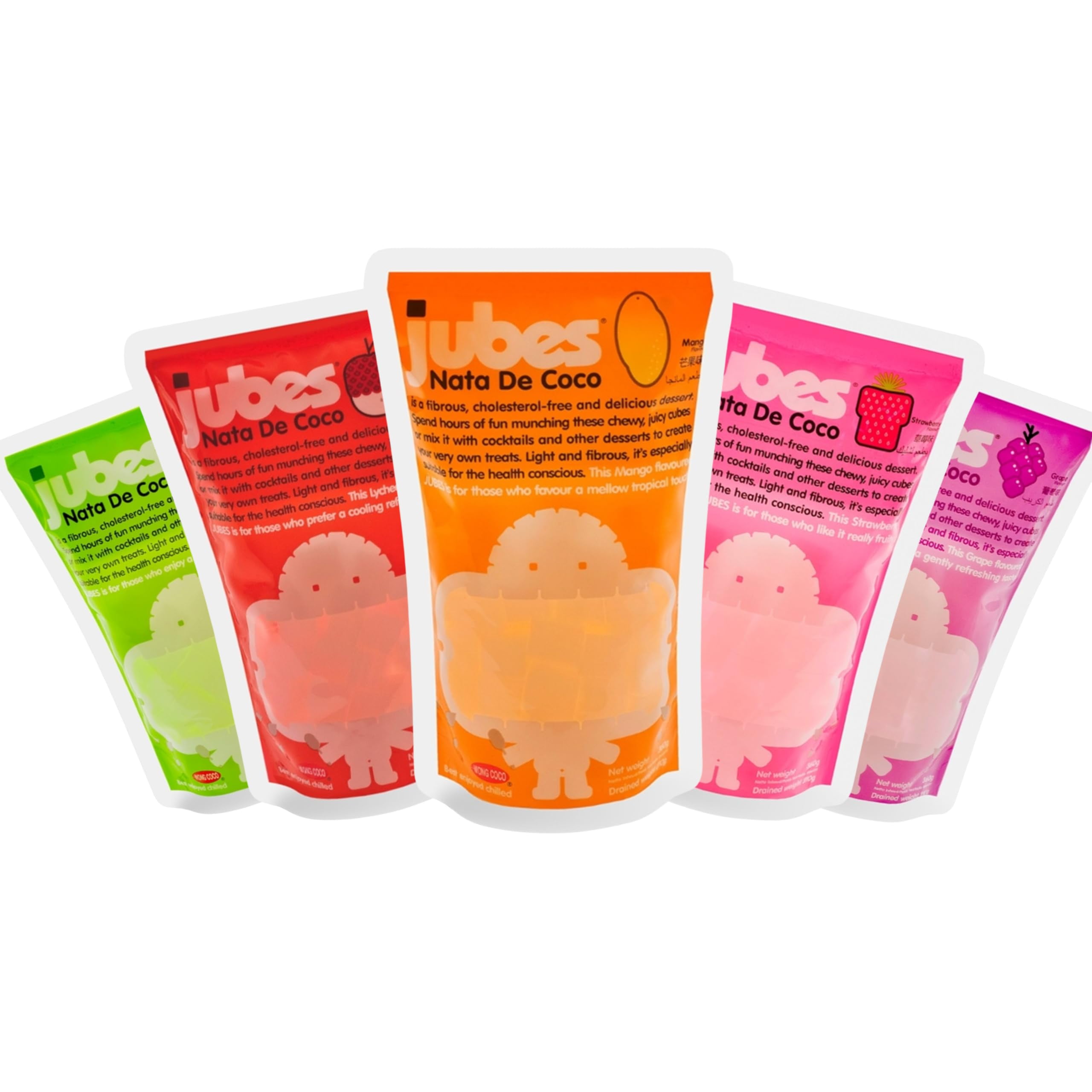 Jubes Nata De Coco AKF18 Cubes, Coconut Cubes, Jubes Cubes, Jubes ...