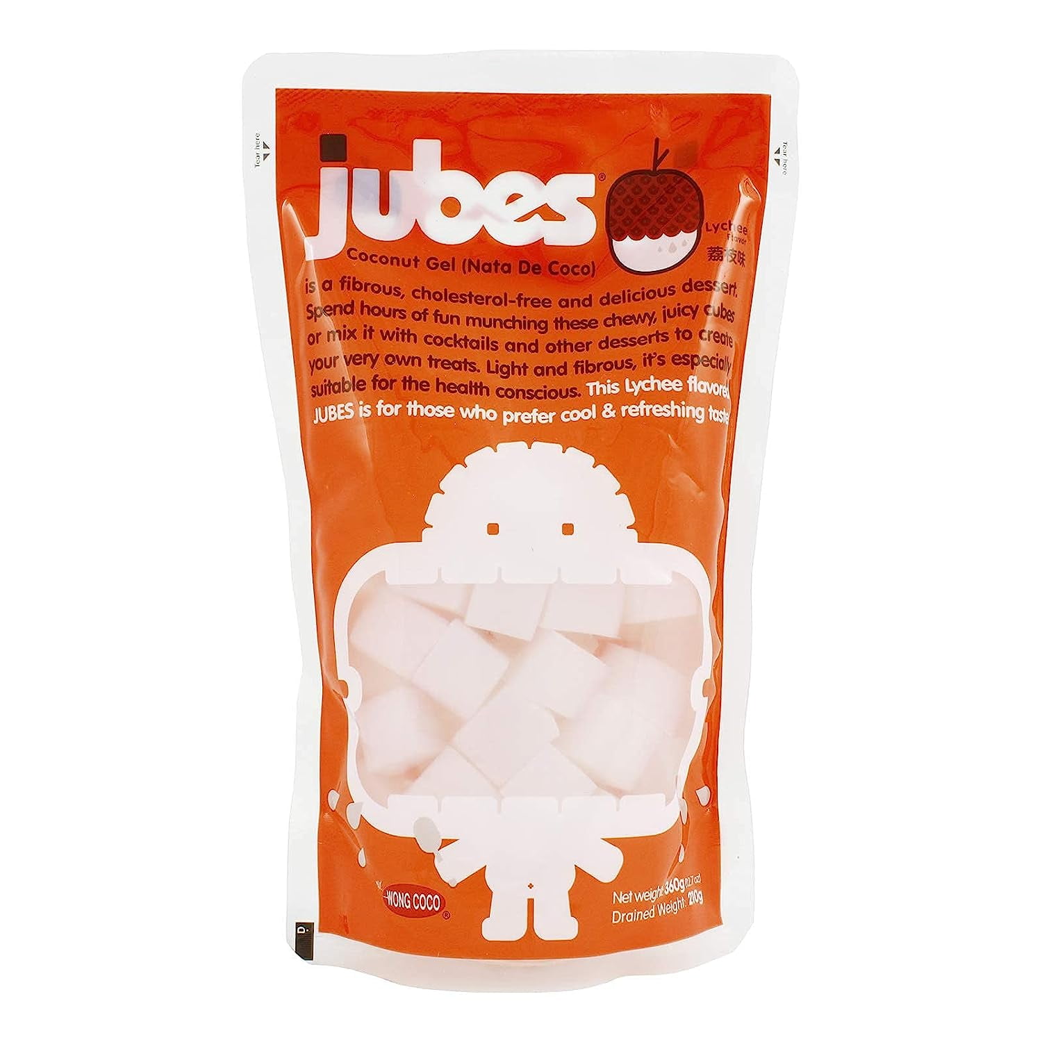 Jubes Nata De Coco (Lychee) - 12.7oz (Pack of 6) - Walmart.com