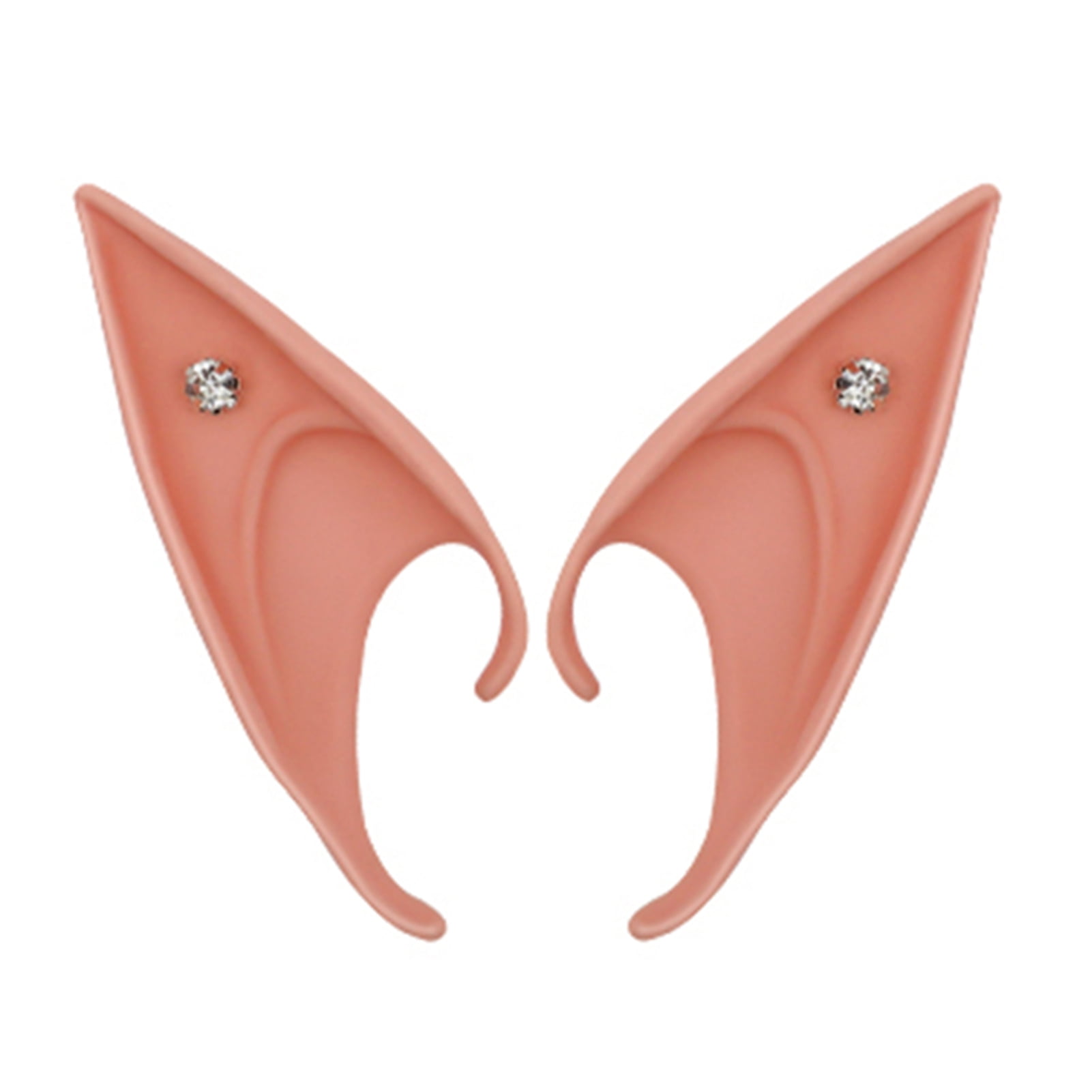 Jubilant 1 Pair Elf Ears Realistic High Simulation Soft Stage Props ...