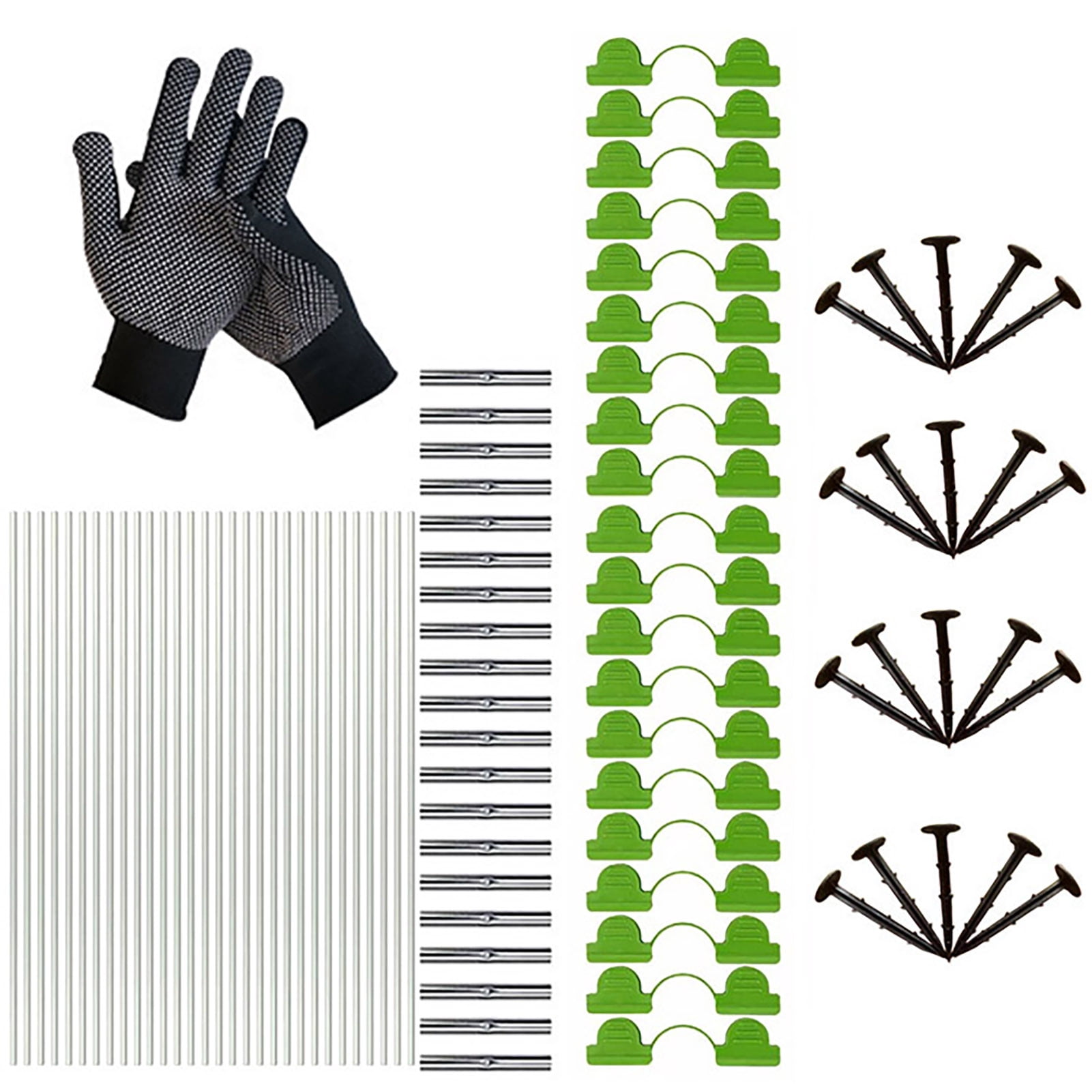 Jubilant 1 Set Plant Support Garden Stakes Greenhouse Net Supporter ...