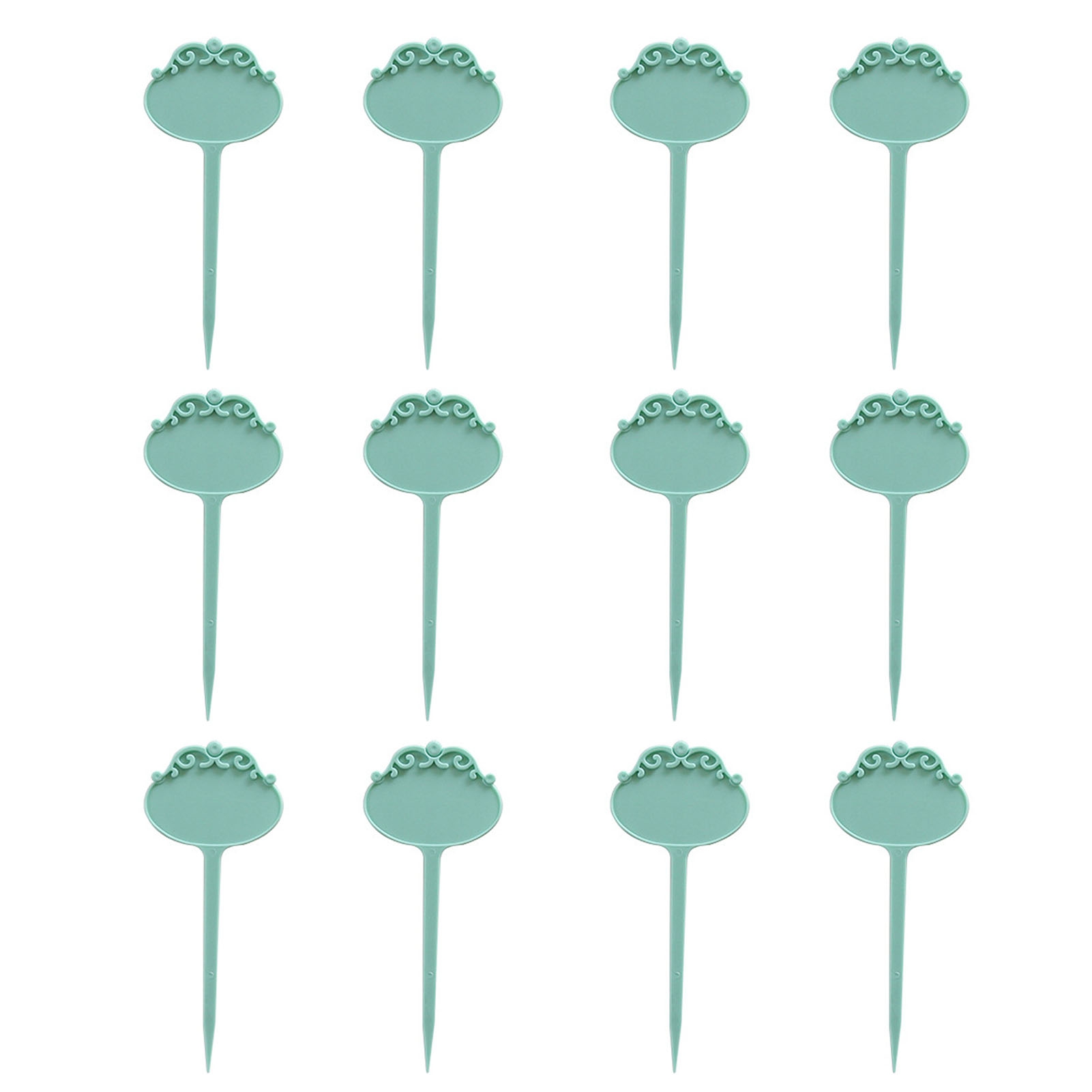Jubilant 12Pcs/Set Plant Marker Multi-shapes Sharp Tip Waterproof PP ...
