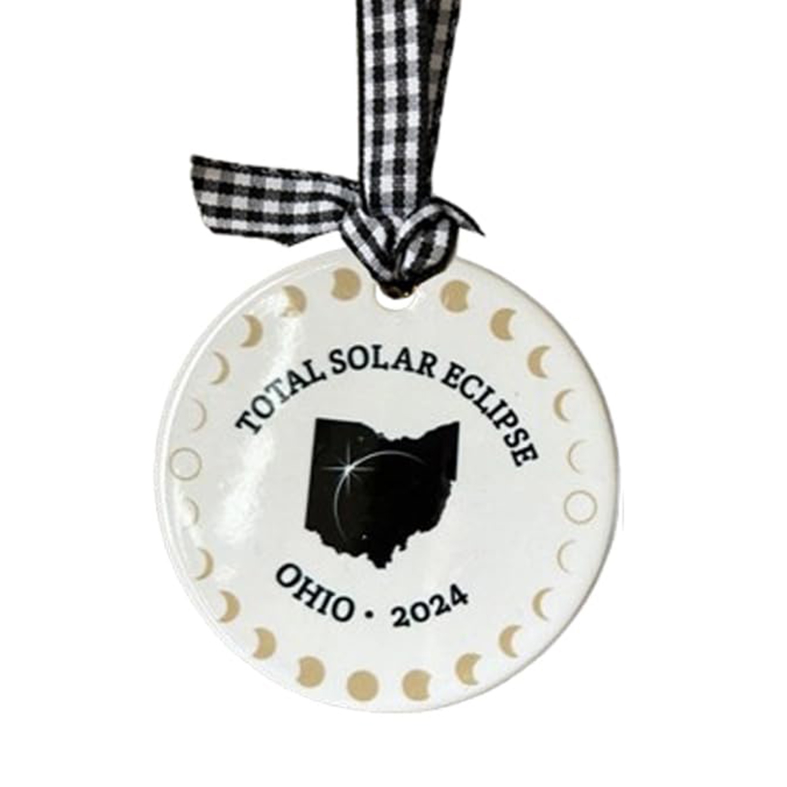 Jubilant 2024 Solar Eclipse Decoration Acrylic Path of Totality States ...