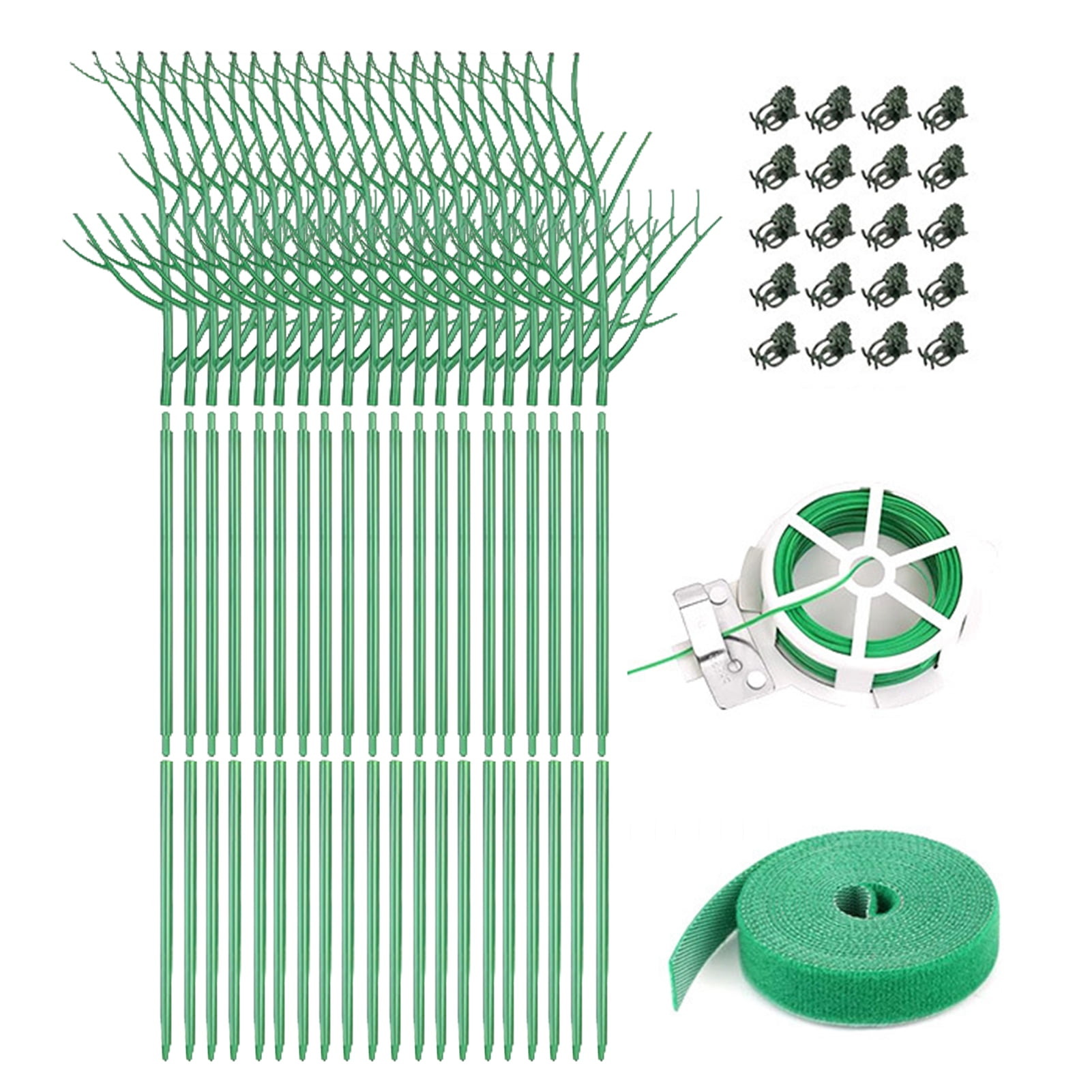 Jubilant 6 Pack Plant Support Stakes Set Plastic Twig Sticks with ...