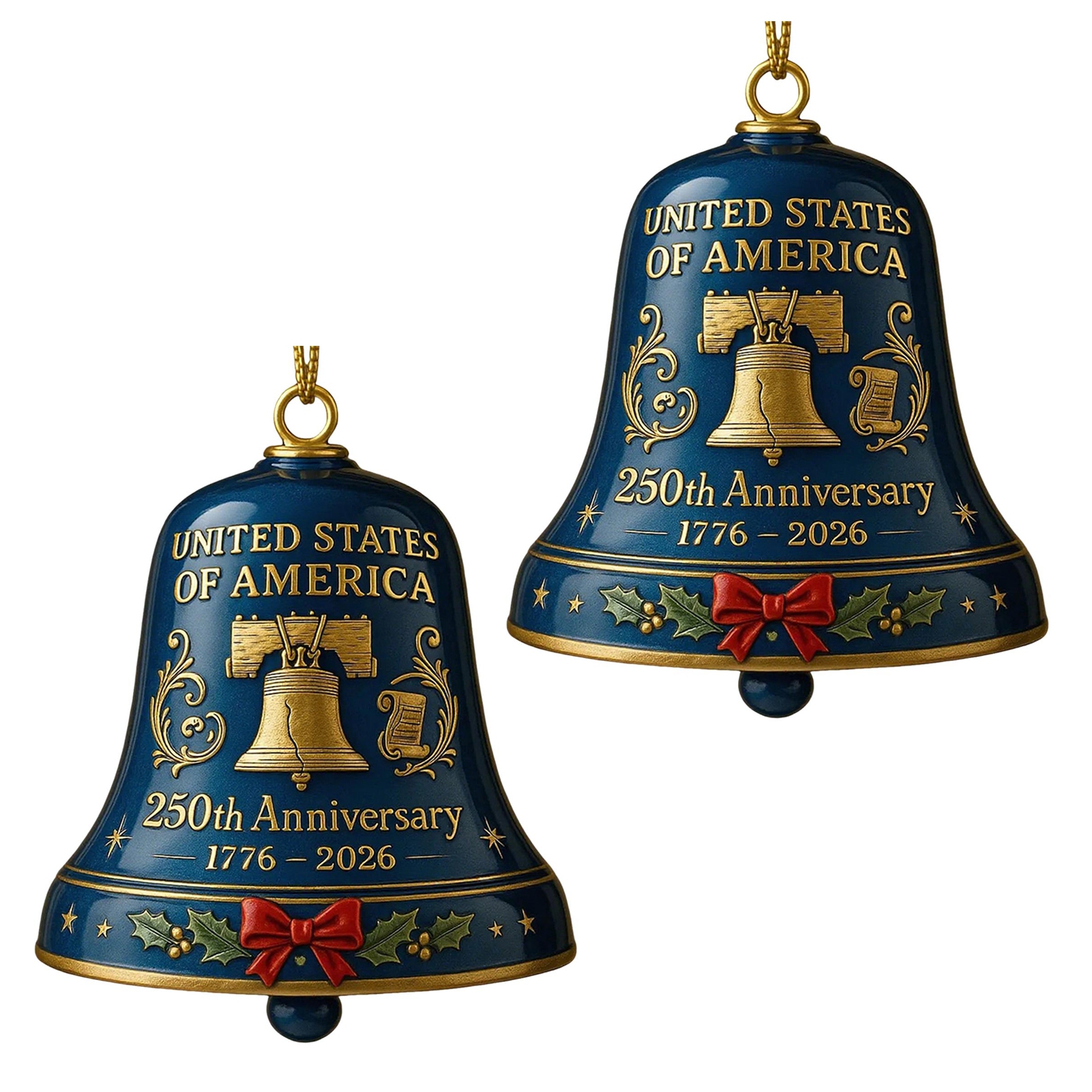Jubilant American 250th Anniversary Bell Ornament National Bell ...