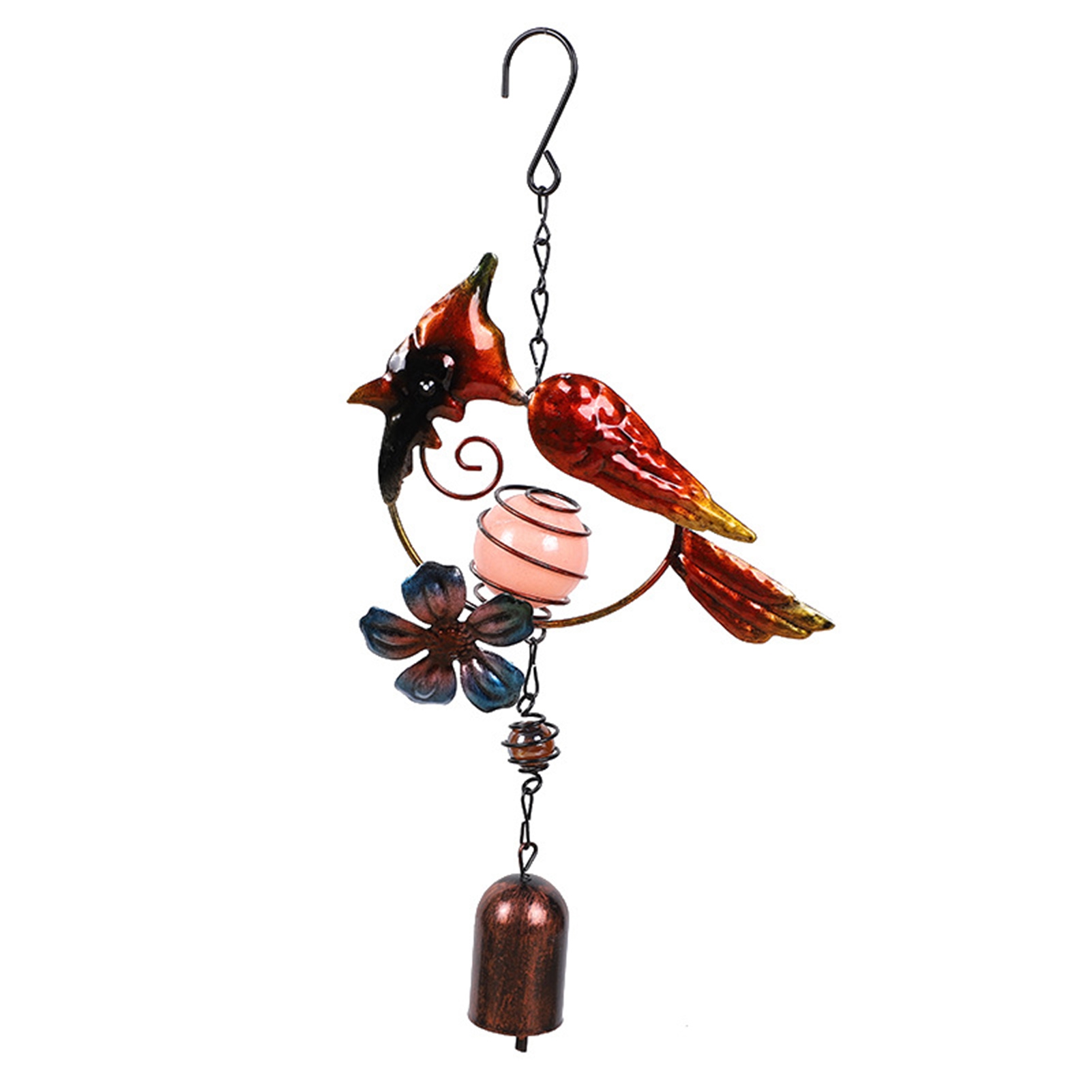 Jubilant Bird Wind Chime Fluorescent Endothermic Glowing Ball Metal ...