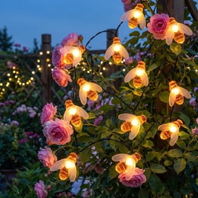 Pafusen Globe String Lights, 20Ft 40LEDs Battery Powered, Waterproof ...