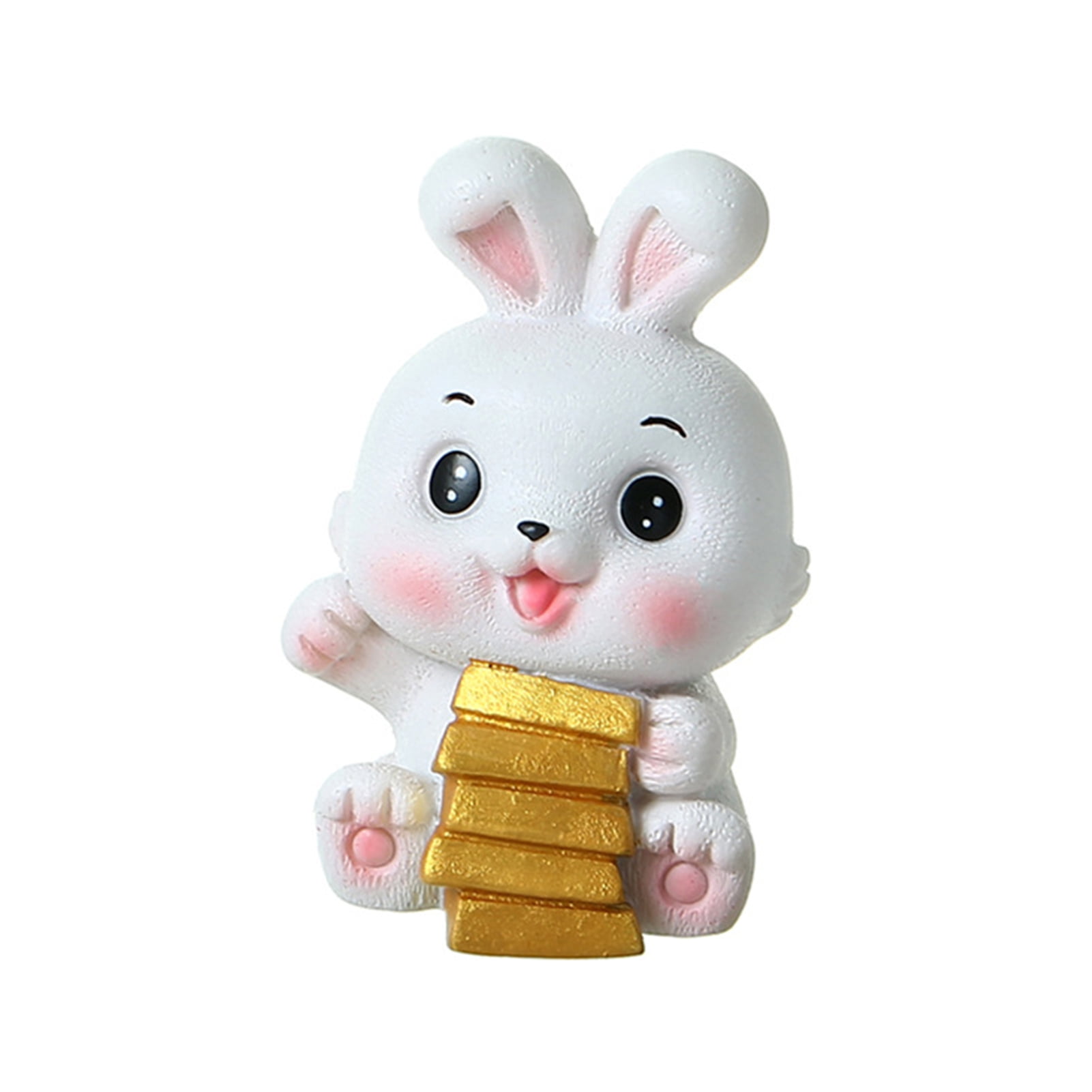 Jubilant Car Rabbit Ornament Realistic Shape Clear Texture Bunny ...