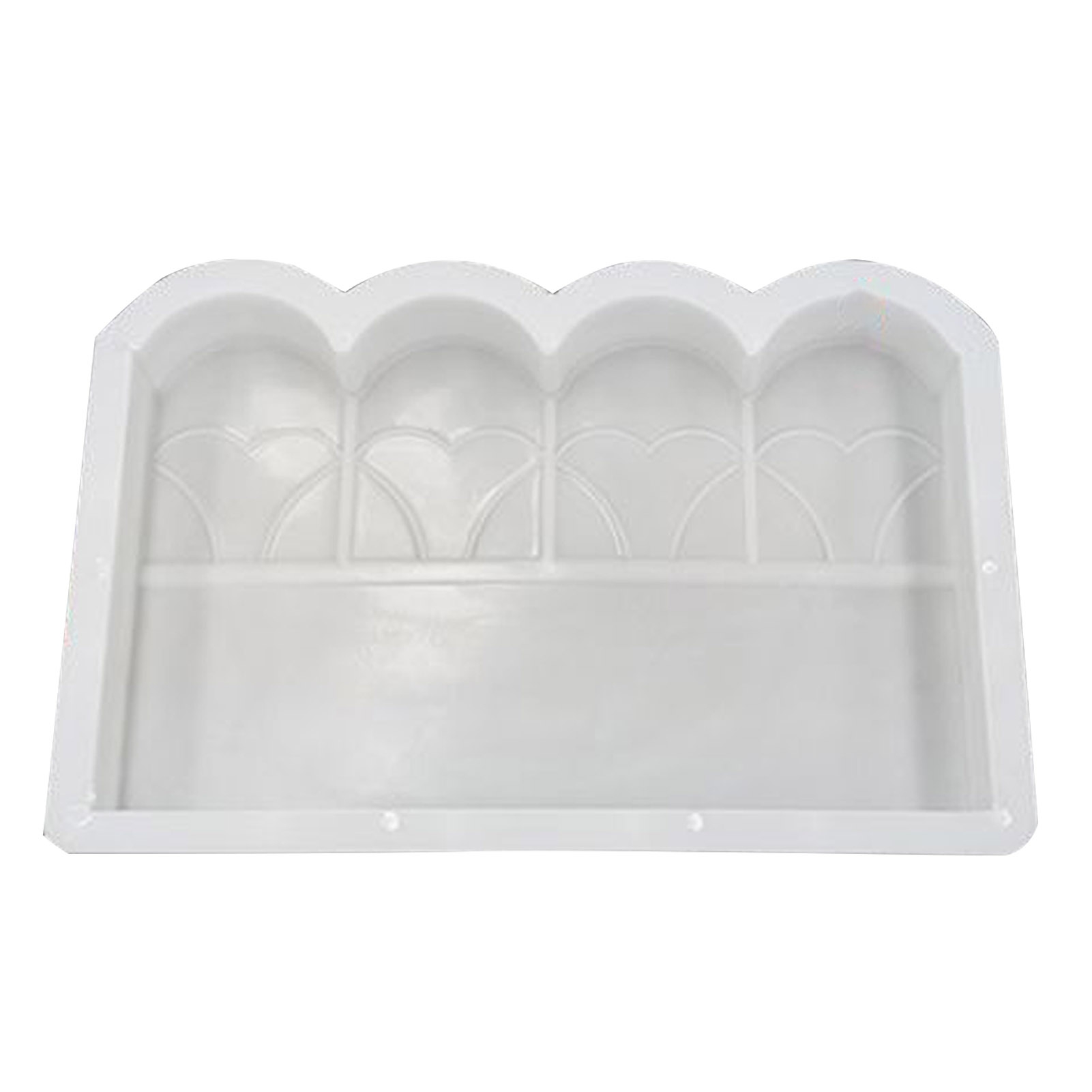 Jubilant Cement Mold Reusable Garden Fence Cement Brick Mold Delicate ...