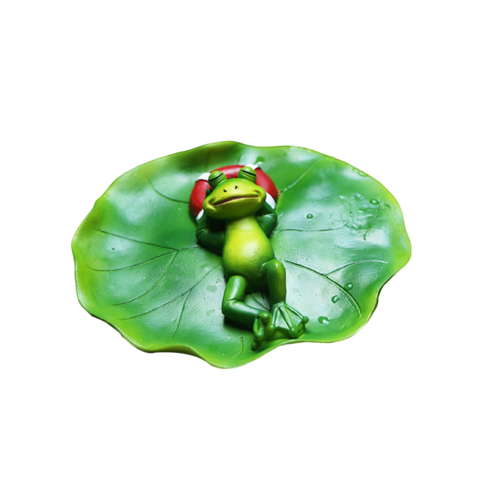 Jubilant Floating Frog Ornament Waterproof Detailed Pool Decor Frog ...