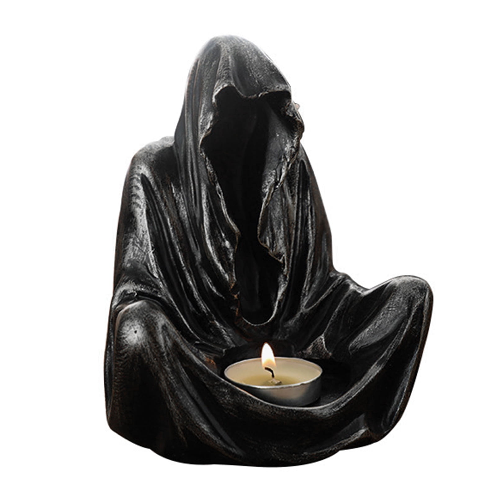 Jubilant Halloween Ghost Wizard Candle Holder Resin Figurine Scented ...