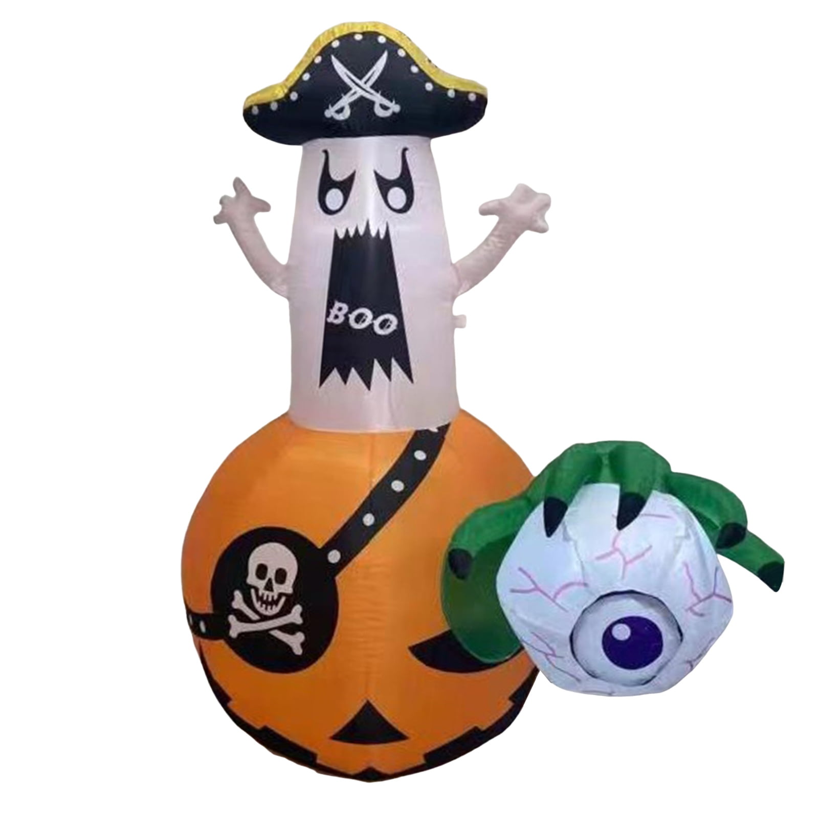 Jubilant Halloween Inflatable Prop with LED Light Outdoor Blow Up Ghost ...