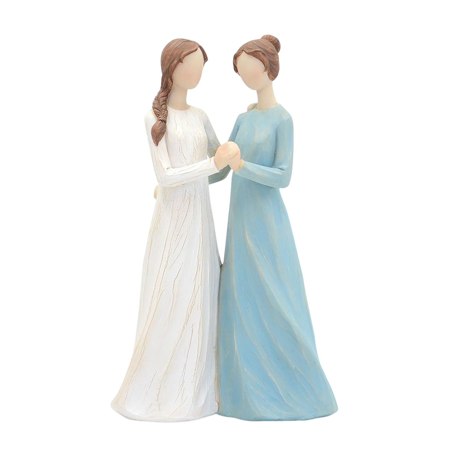 Jubilant Hand-painted Sister Figurine Best Friends Resin Statue ...