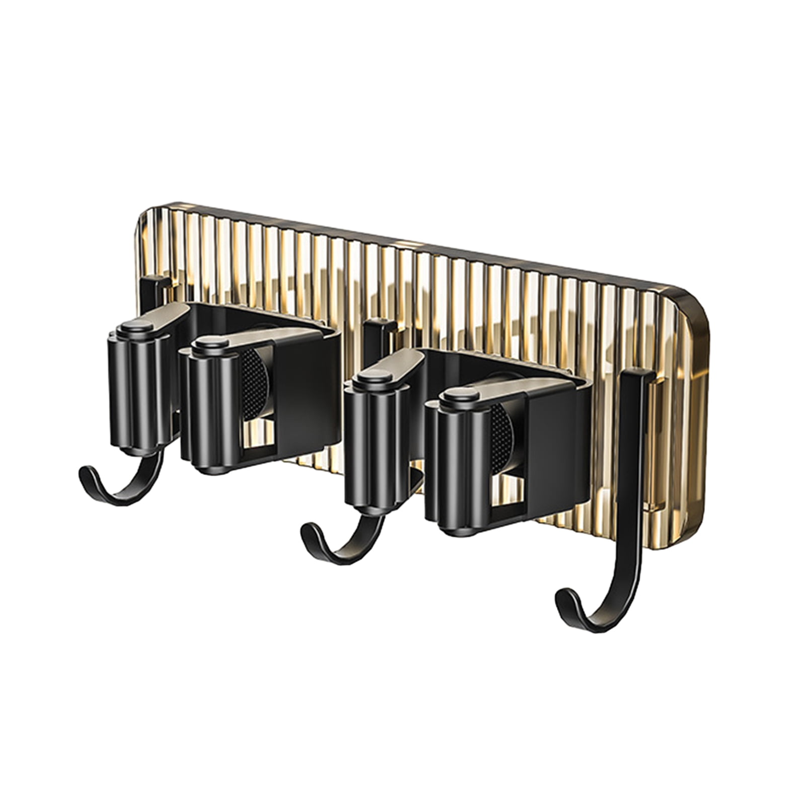 Jubilant Mop Broom Holder Wall Mounted Heavy-Duty Punch-free Organizer ...