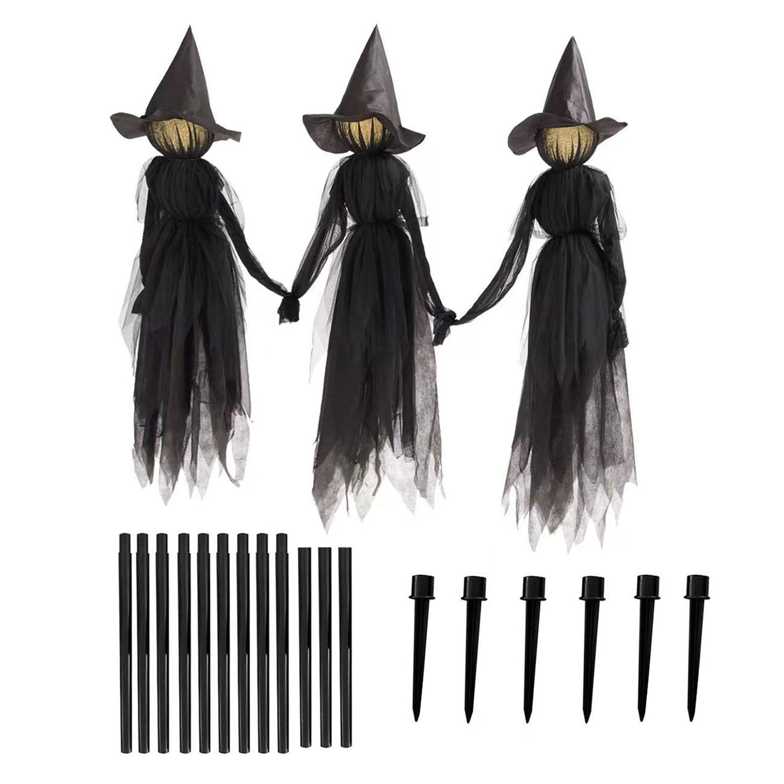 Jubilant Outdoor Halloween Witch Figure Halloween Witch Decoration with ...