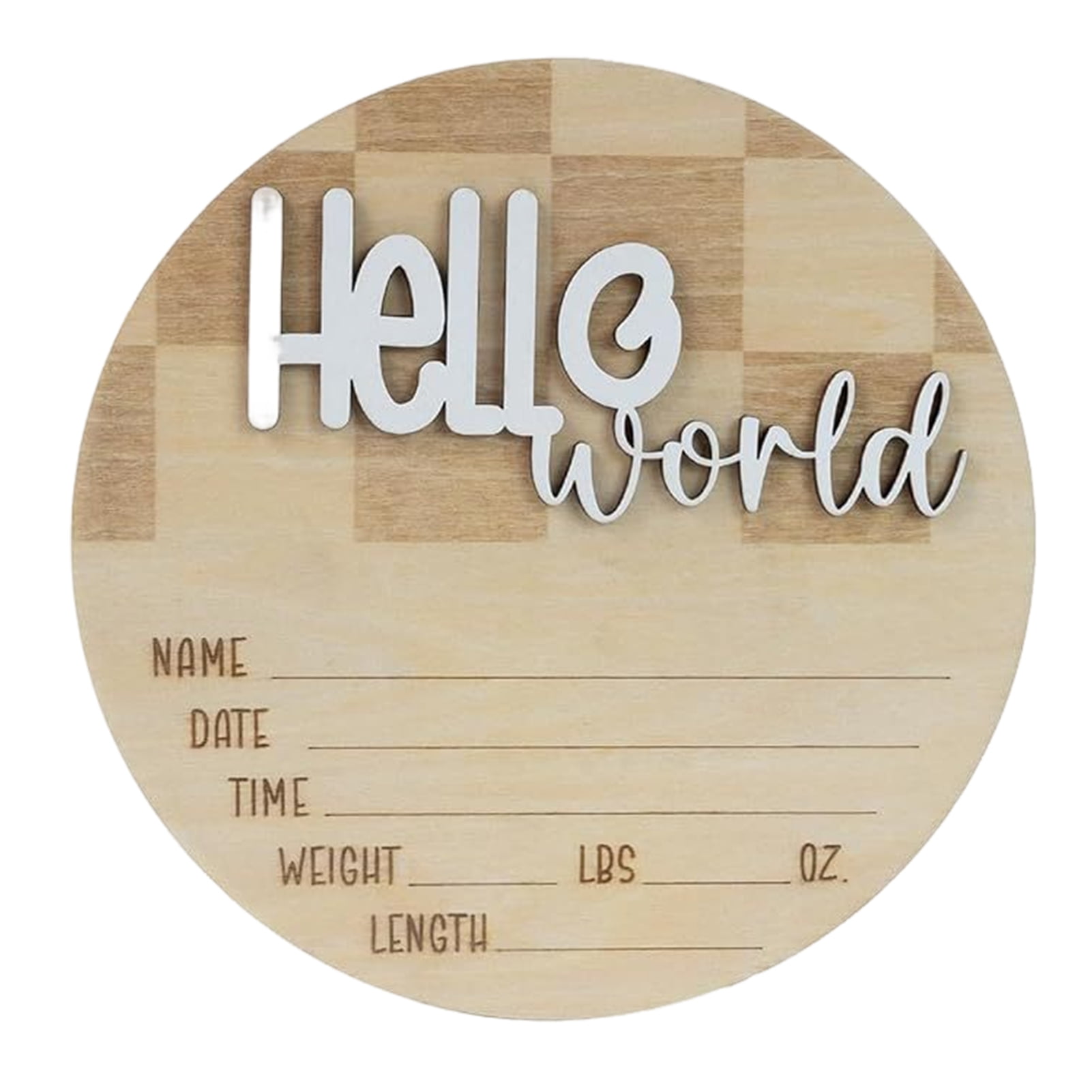 Jubilant Premium Hardwood Baby Sign Wooden Birth Announcement Sign ...