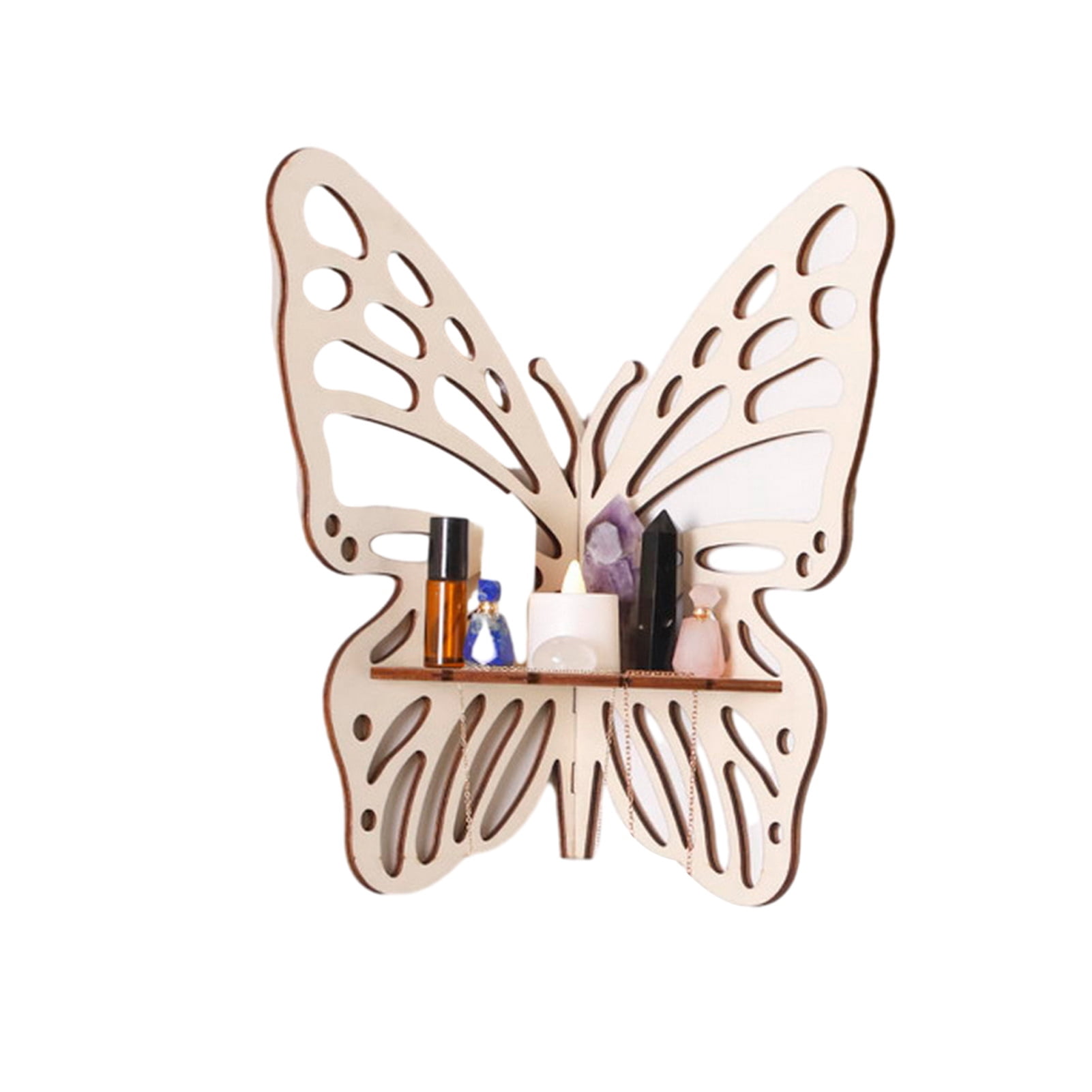 Jubilant Wall Corner Shelf Bohemian Butterfly Design Space-saving Multi ...