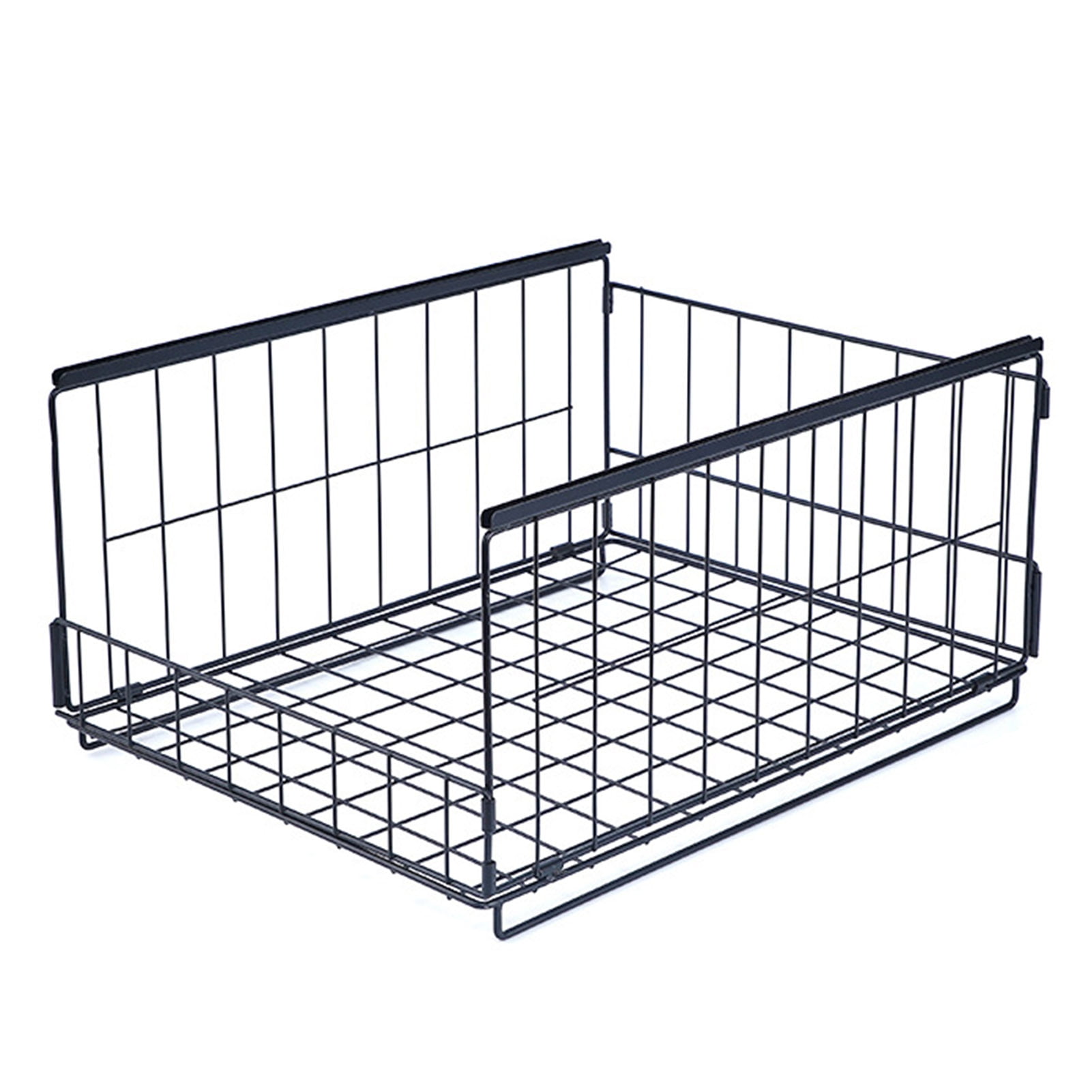 Jubilant Wardrobe Storage Rack Hollow Stackable Sliding Rail Closet ...