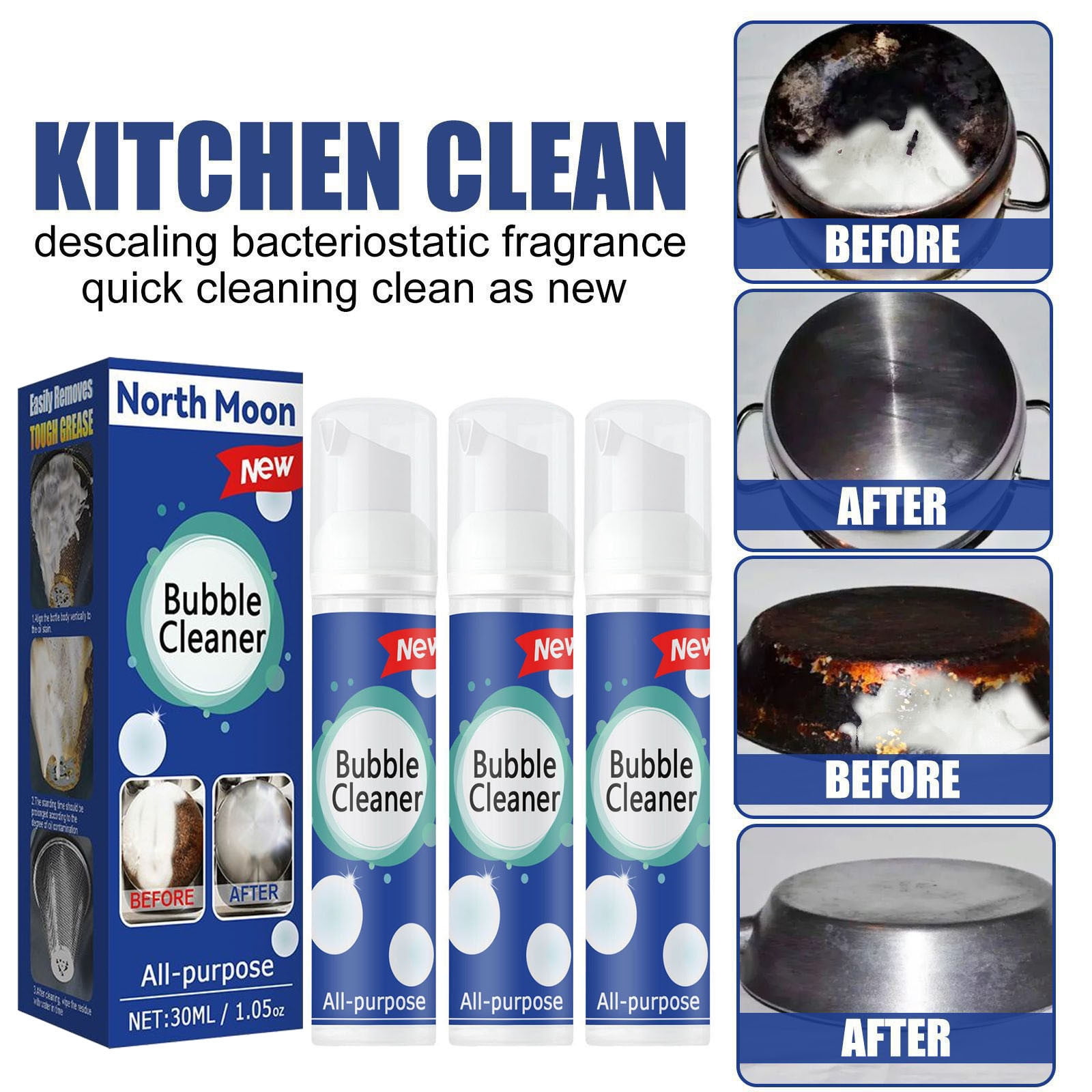 Jubilee Kitchen Wax,Heavy Duty Oil Stain Cleaner,30X3ML Mousse Bottle ...