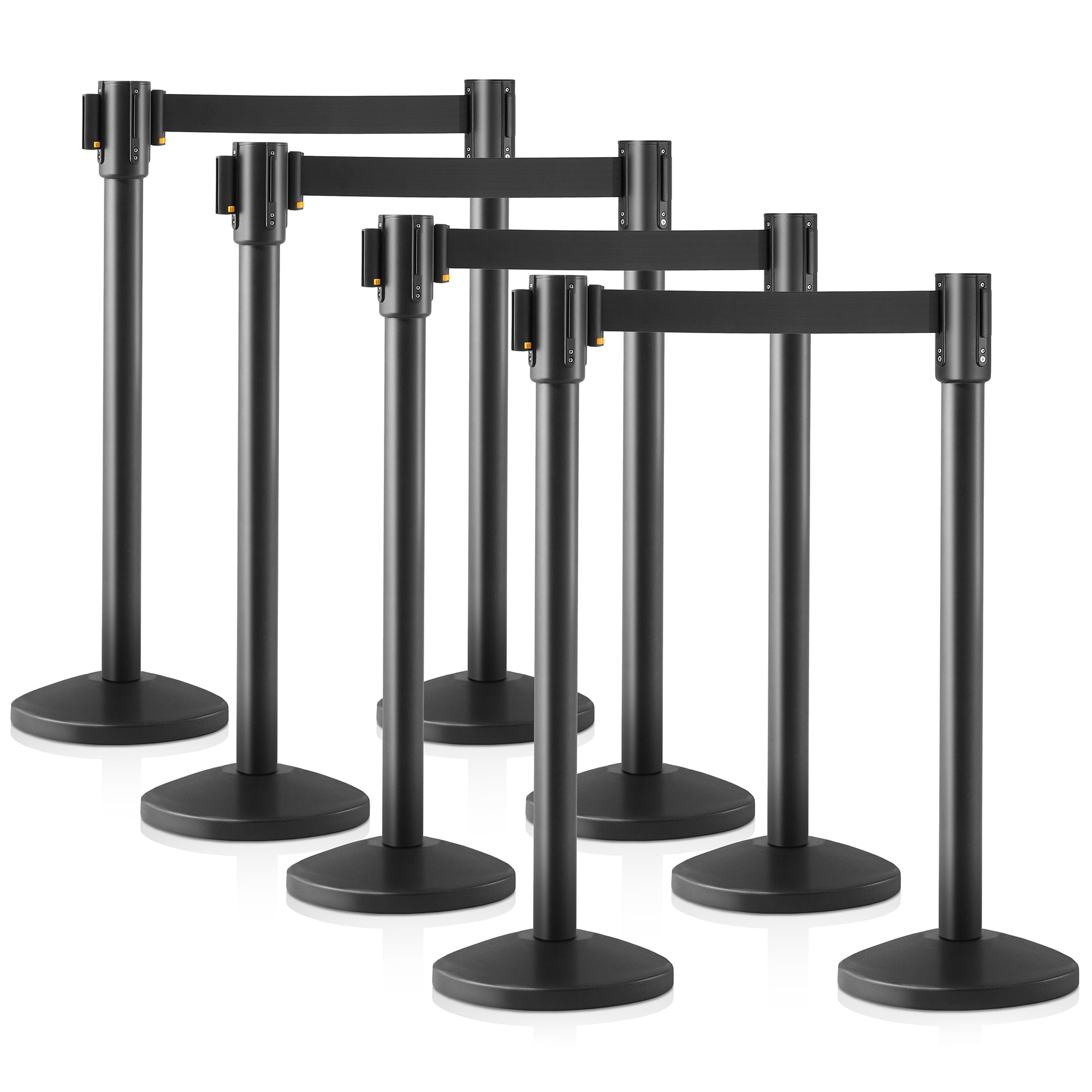Jubilee Set of 8 Retractable Stanchions for Crowd Control - 39.5" Tall ...