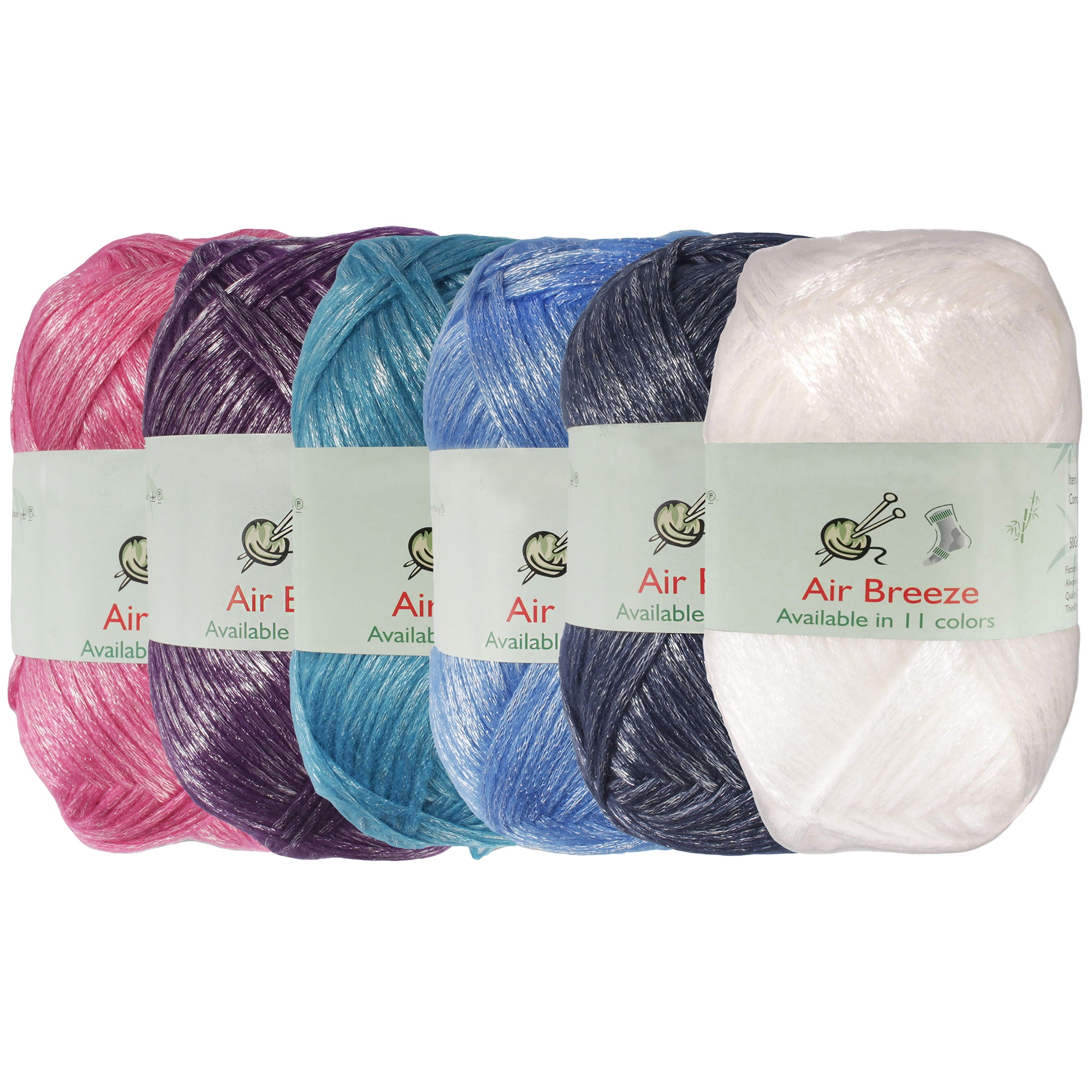 JubileeYarn Air Breeze Yarn - Fine Weight Acrylic - 50g/Skein - Float ...