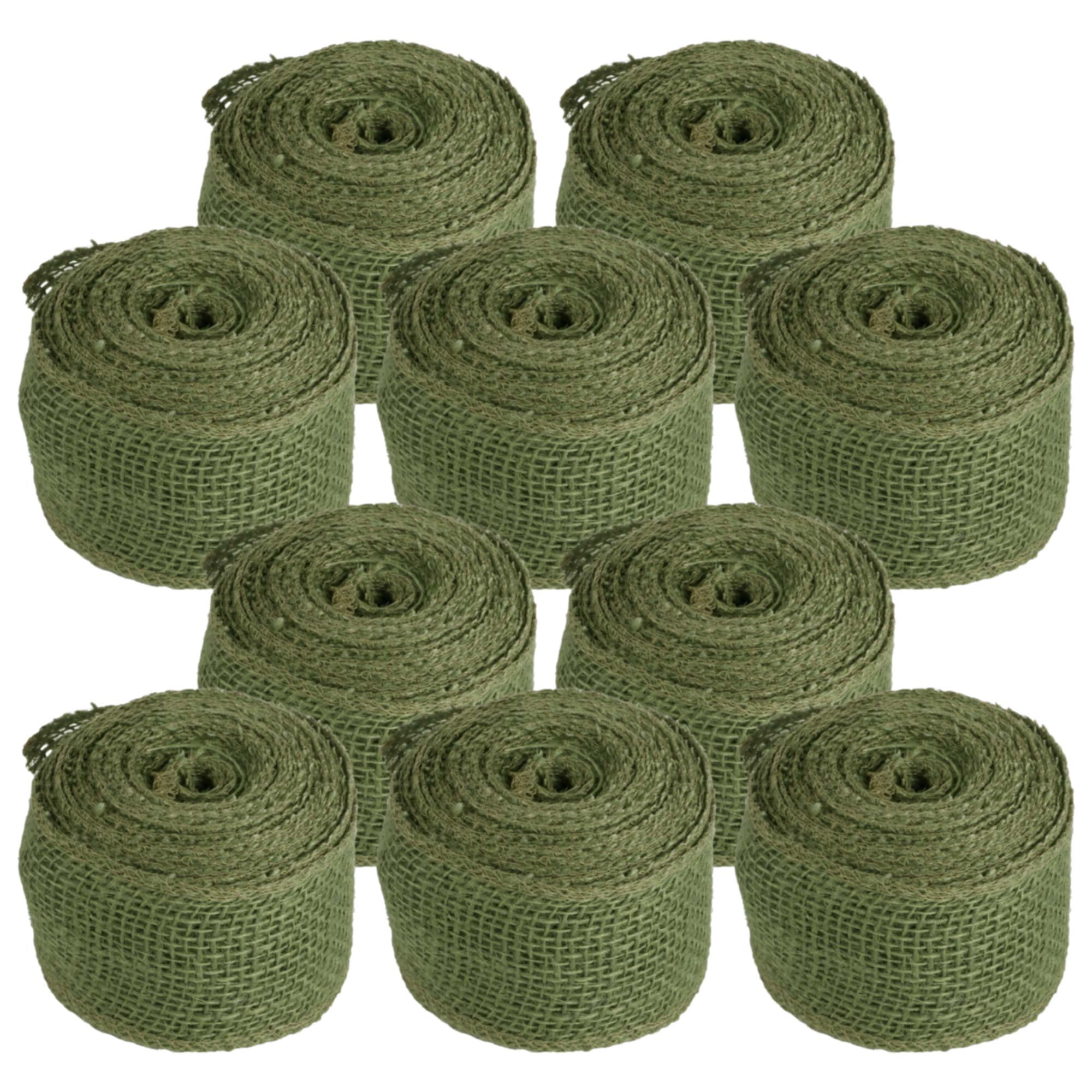 JubileeYarn Burlap Ribbon - 3" Inch wide Burlap Fabric Craft Ribbon ...