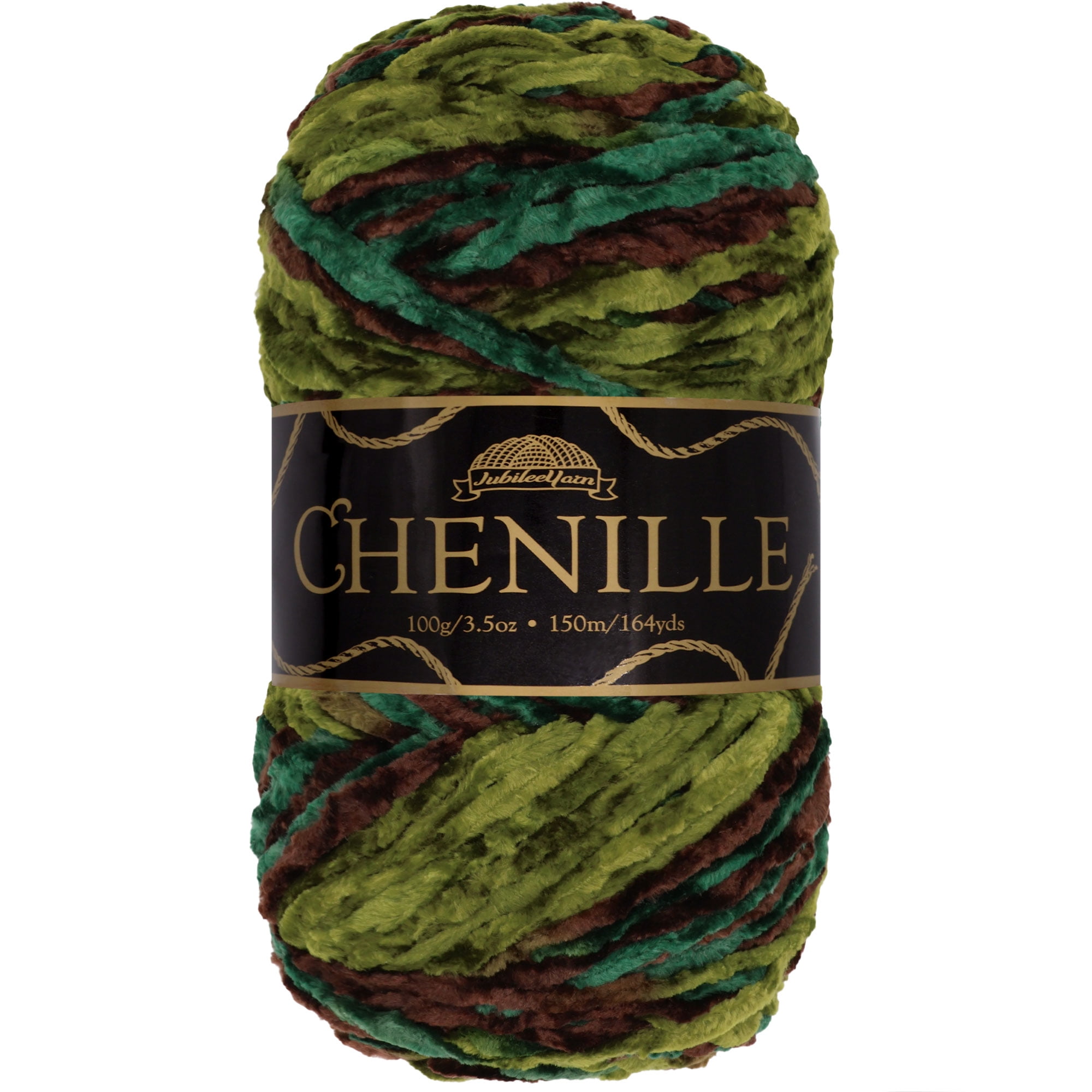 JubileeYarn Chenille Yarn - Worsted Polyester - 100g/Skein - Camelot ...