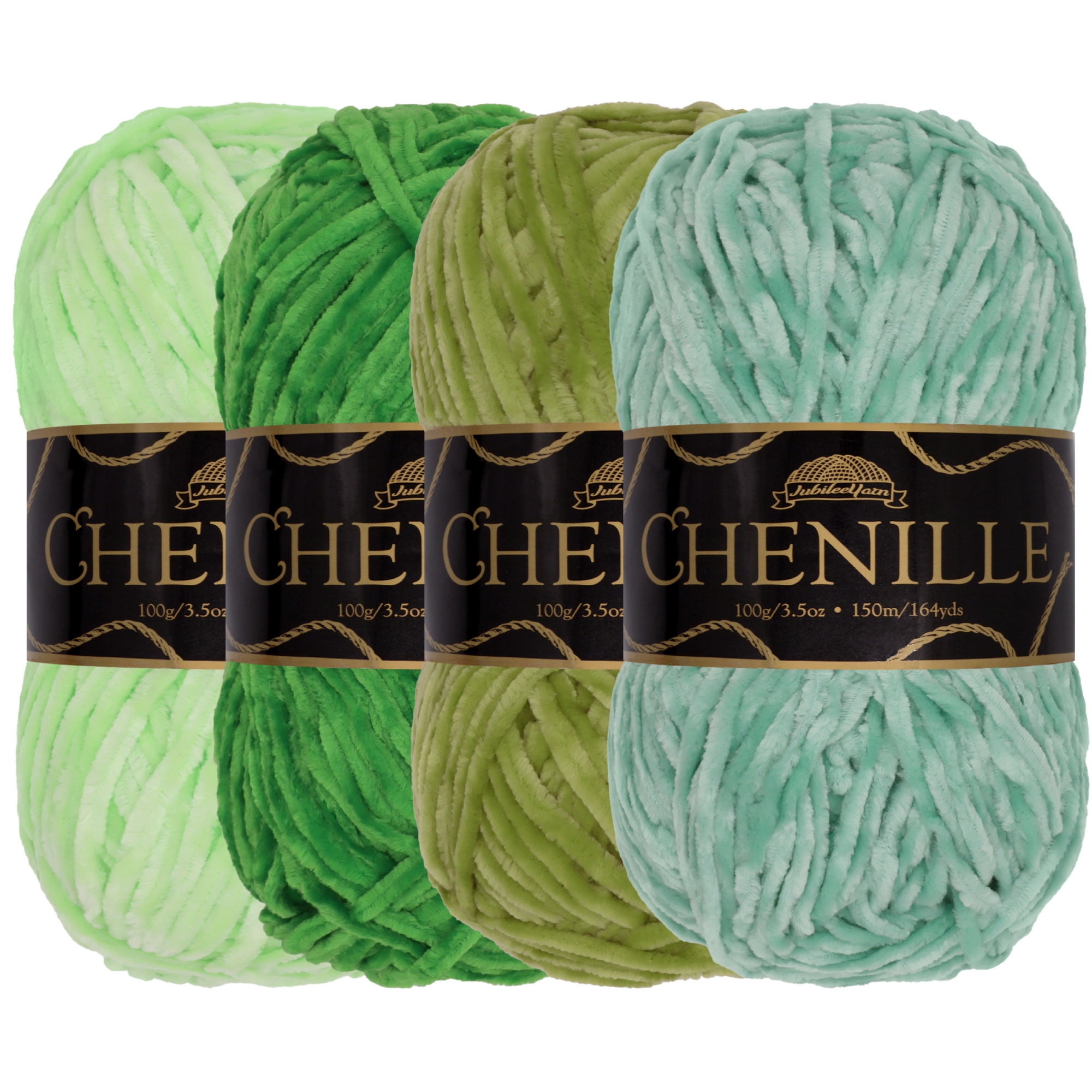 JubileeYarn Chenille Yarn - Worsted Weight - 100g/Skein - Shades of ...