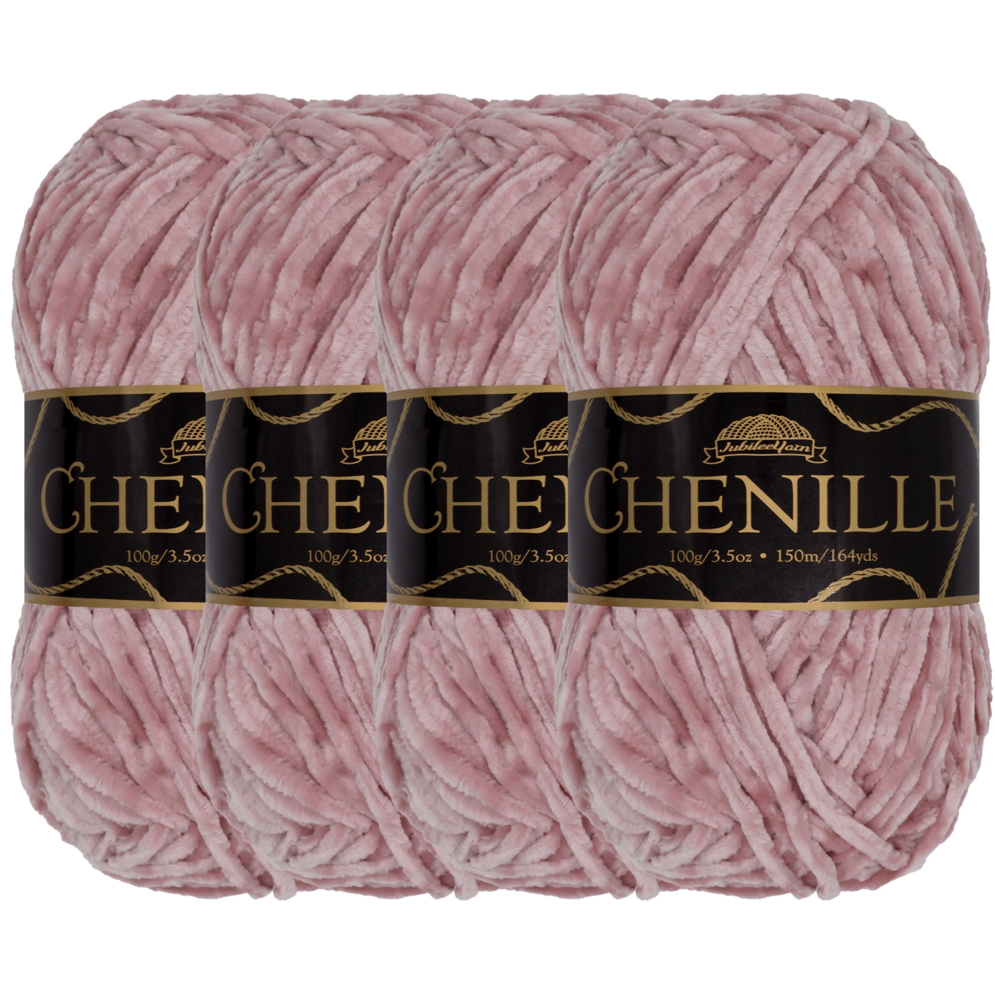 JubileeYarn Chenille Yarn - Worsted Weight Yarn - 100g/skein - Ballet ...