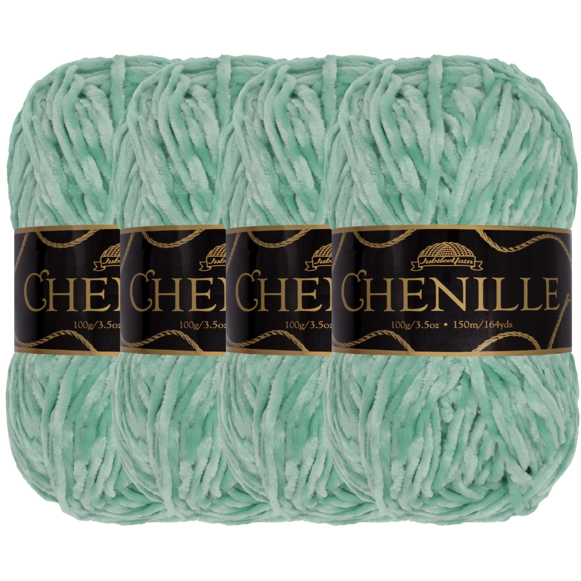 JubileeYarn Chenille Yarn - Worsted Weight Yarn - 100g/skein - Sea ...