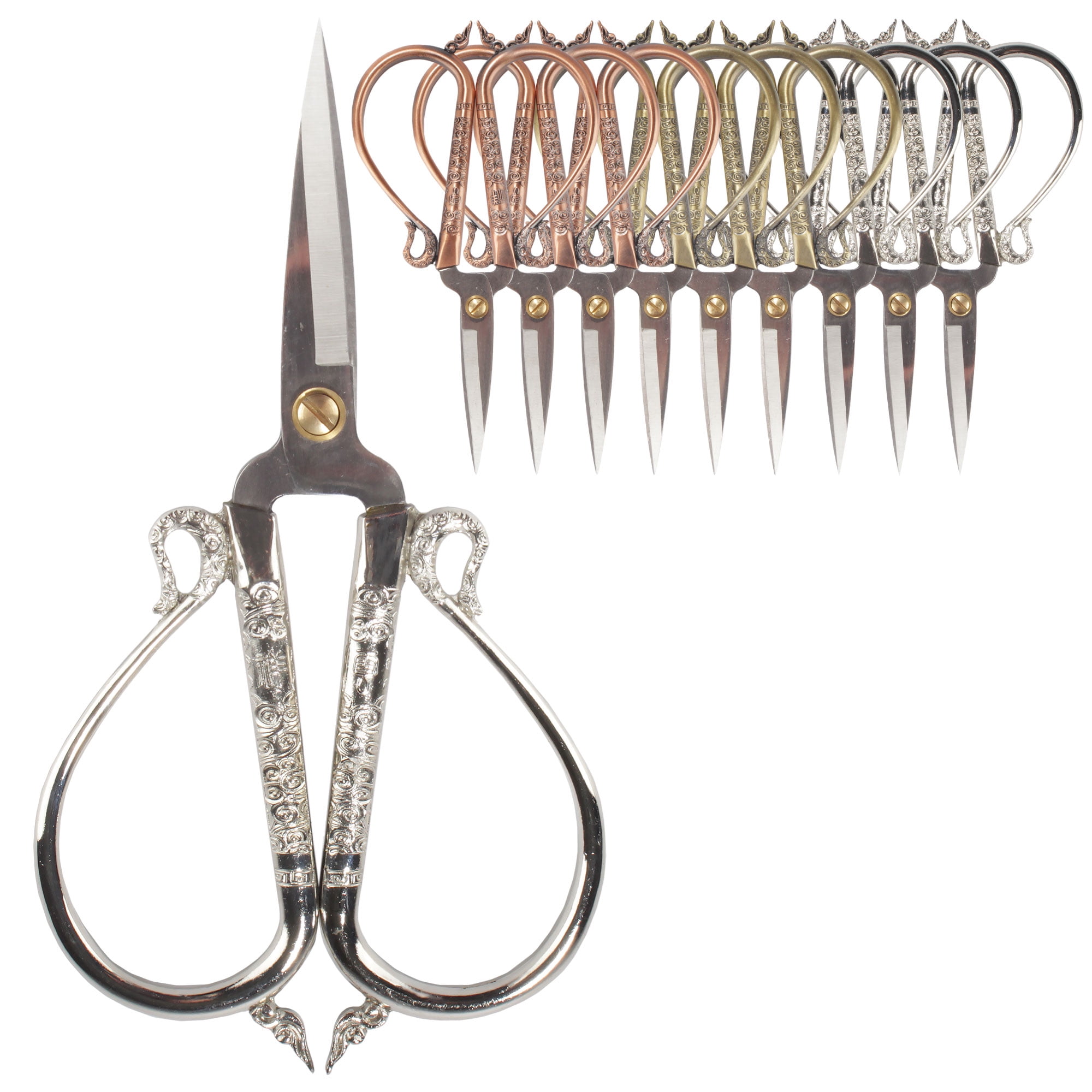 JubileeYarn Classic Chinese Large Embroidery Craft Scissors - Silver ...