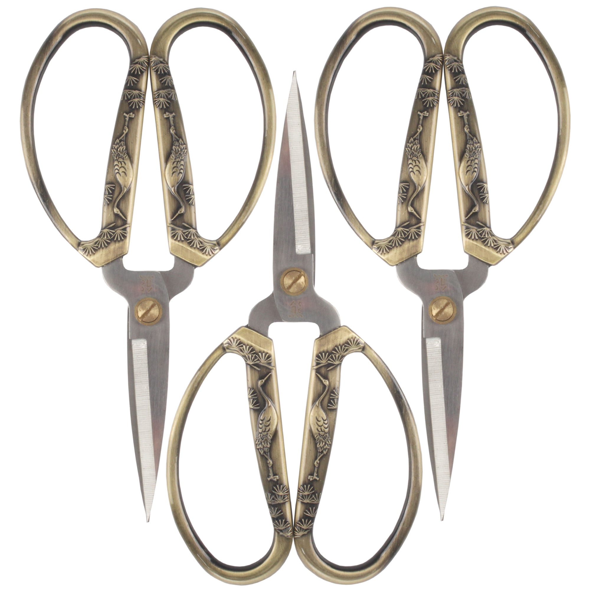 JubileeYarn Crane Motif Large Embroidery Craft Scissors - Bronze - 3 ...