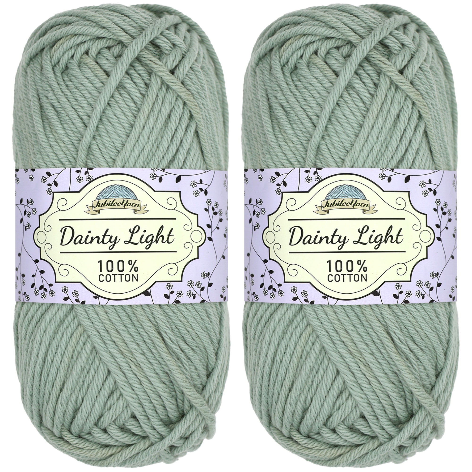 JubileeYarn Dainty Light Yarn - 100g/Skein Worsted Weight Cotton - 005 ...