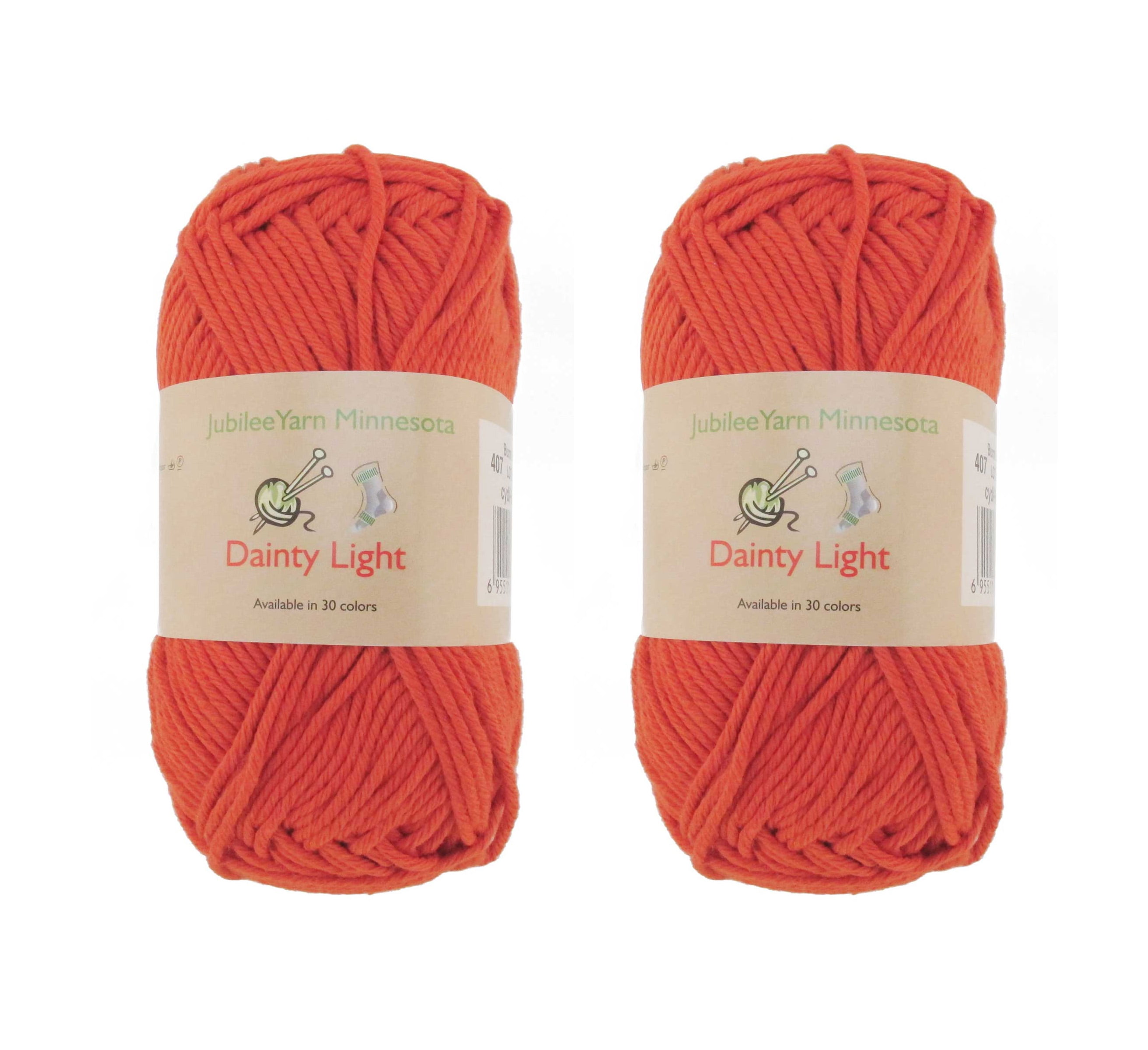 JubileeYarn Dainty Light Yarn - 100g/Skein Worsted Weight Cotton - 407 ...