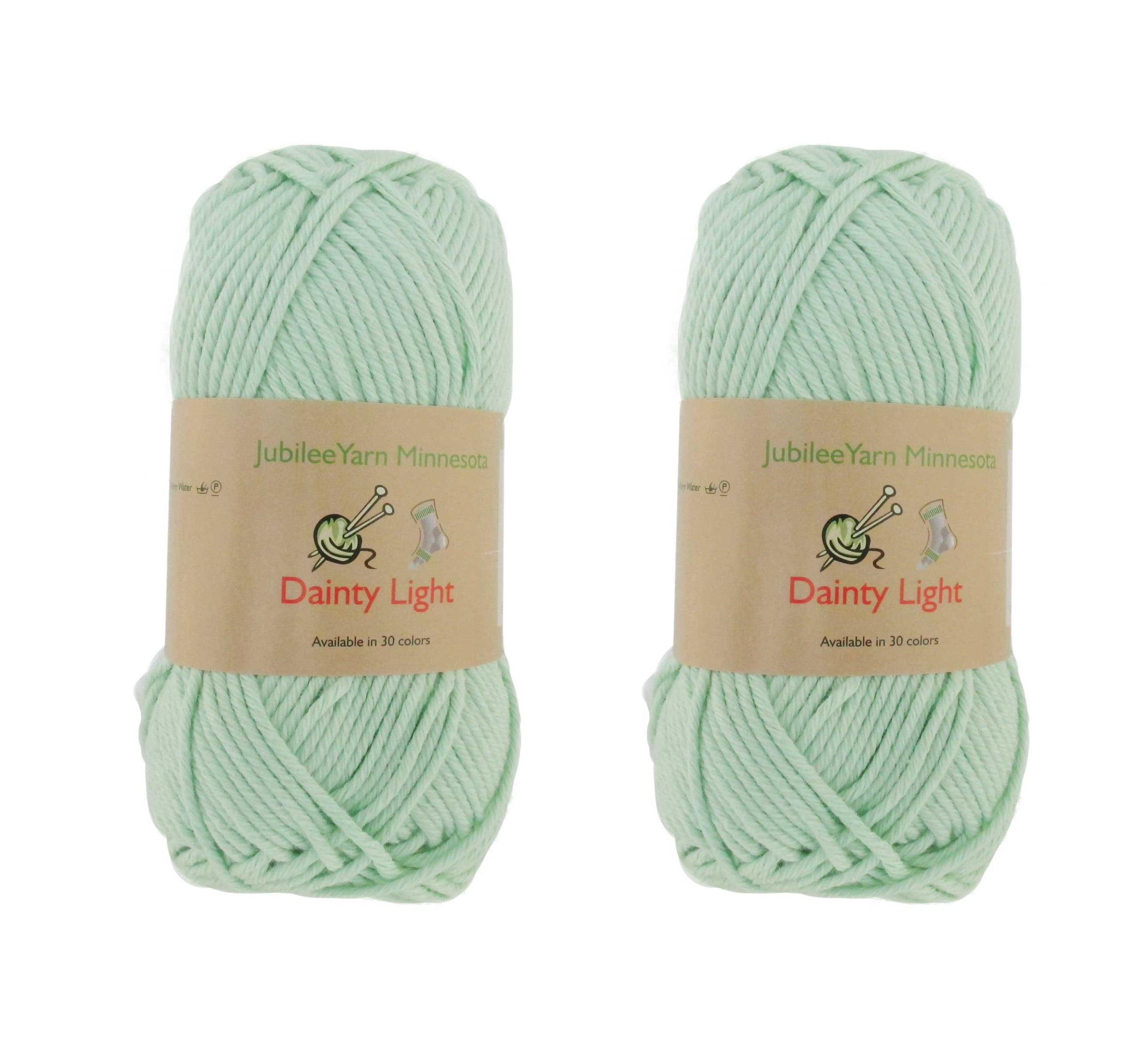 JubileeYarn Dainty Light Yarn - 100g/Skein Worsted Weight Cotton - 503 ...