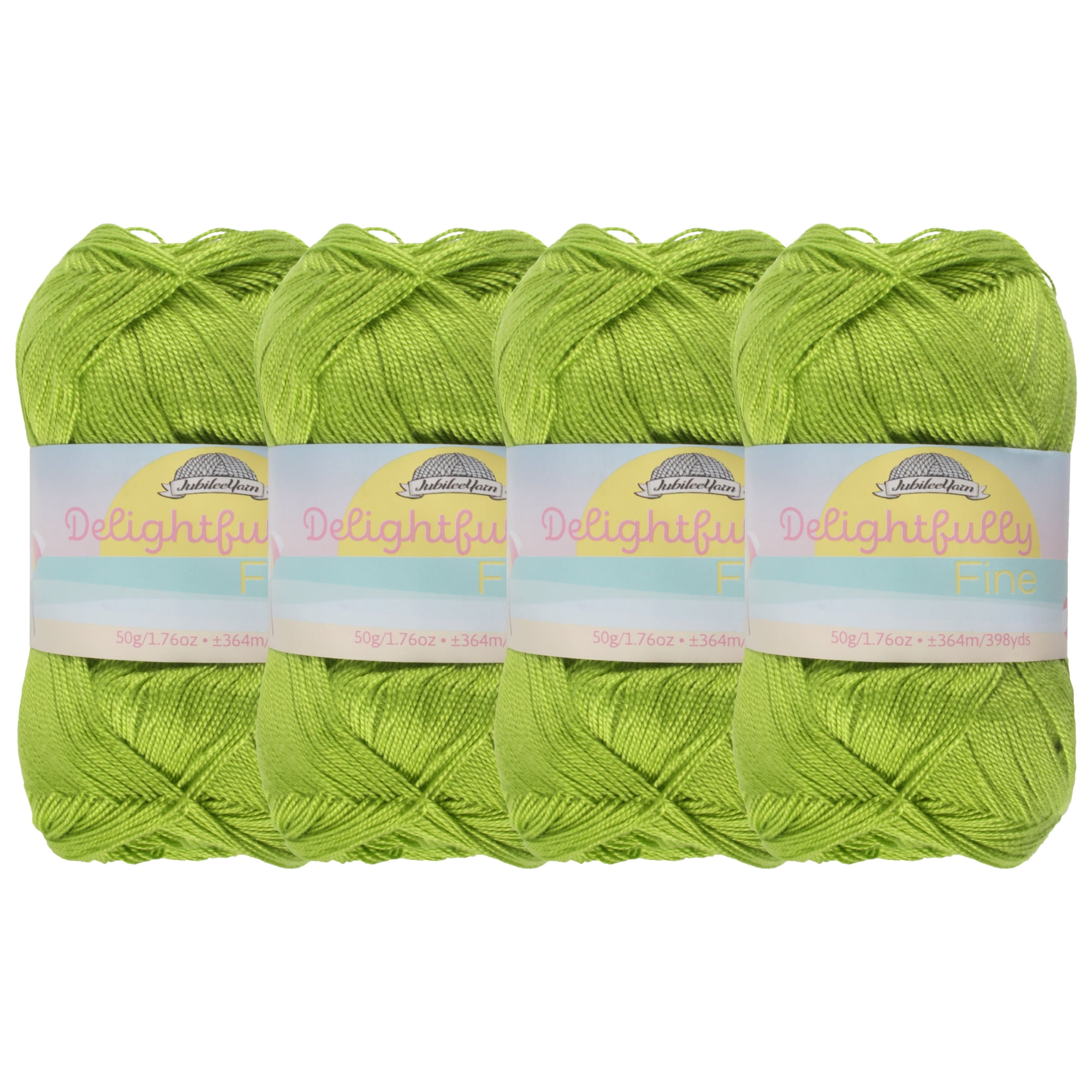 JubileeYarn Delightfully Fine Yarn - Lace Weight Bamboo - 50g/Skein ...