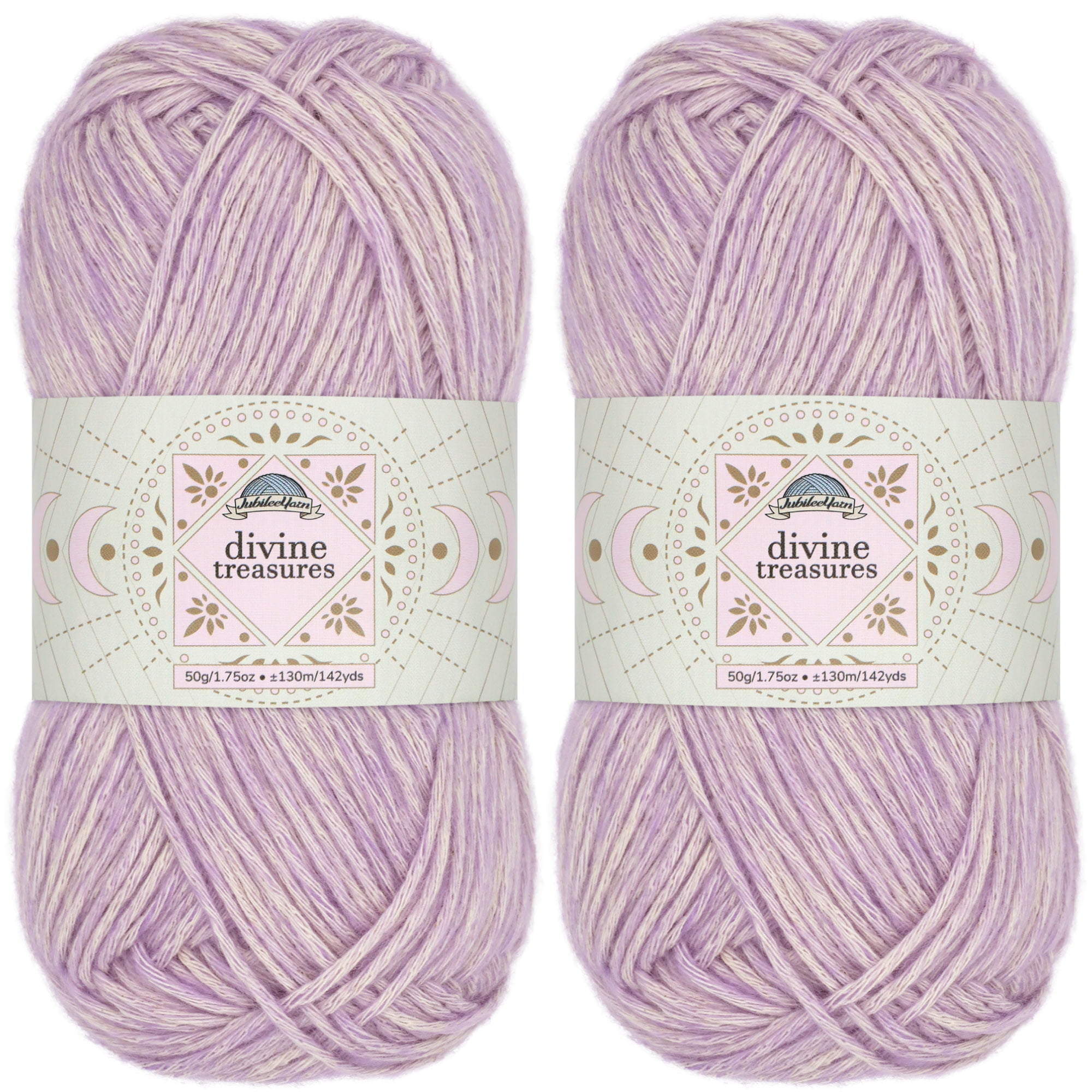 JubileeYarn Divine Treasures Yarn - Fine Cotton Acrylic Blend - 50g ...