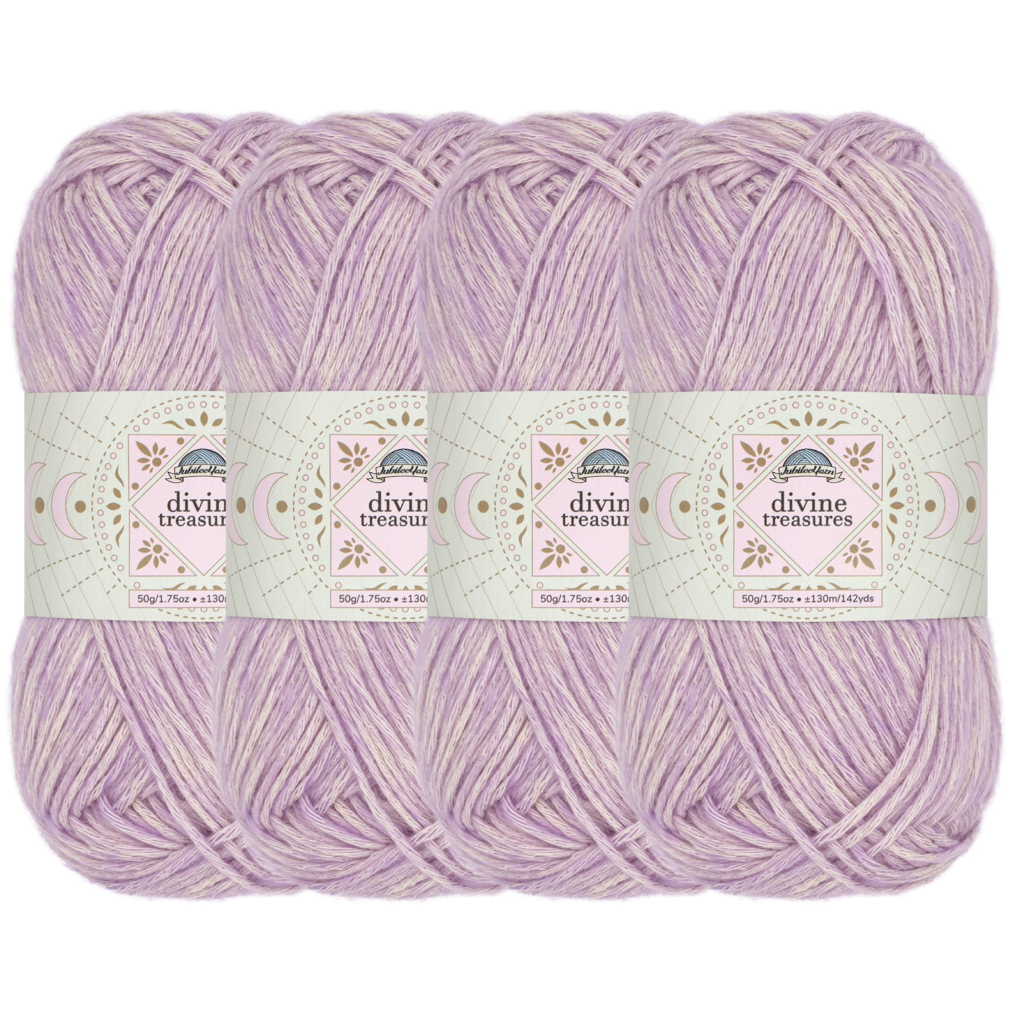JubileeYarn Divine Treasures Yarn - Fine Cotton Acrylic Blend - 50g ...