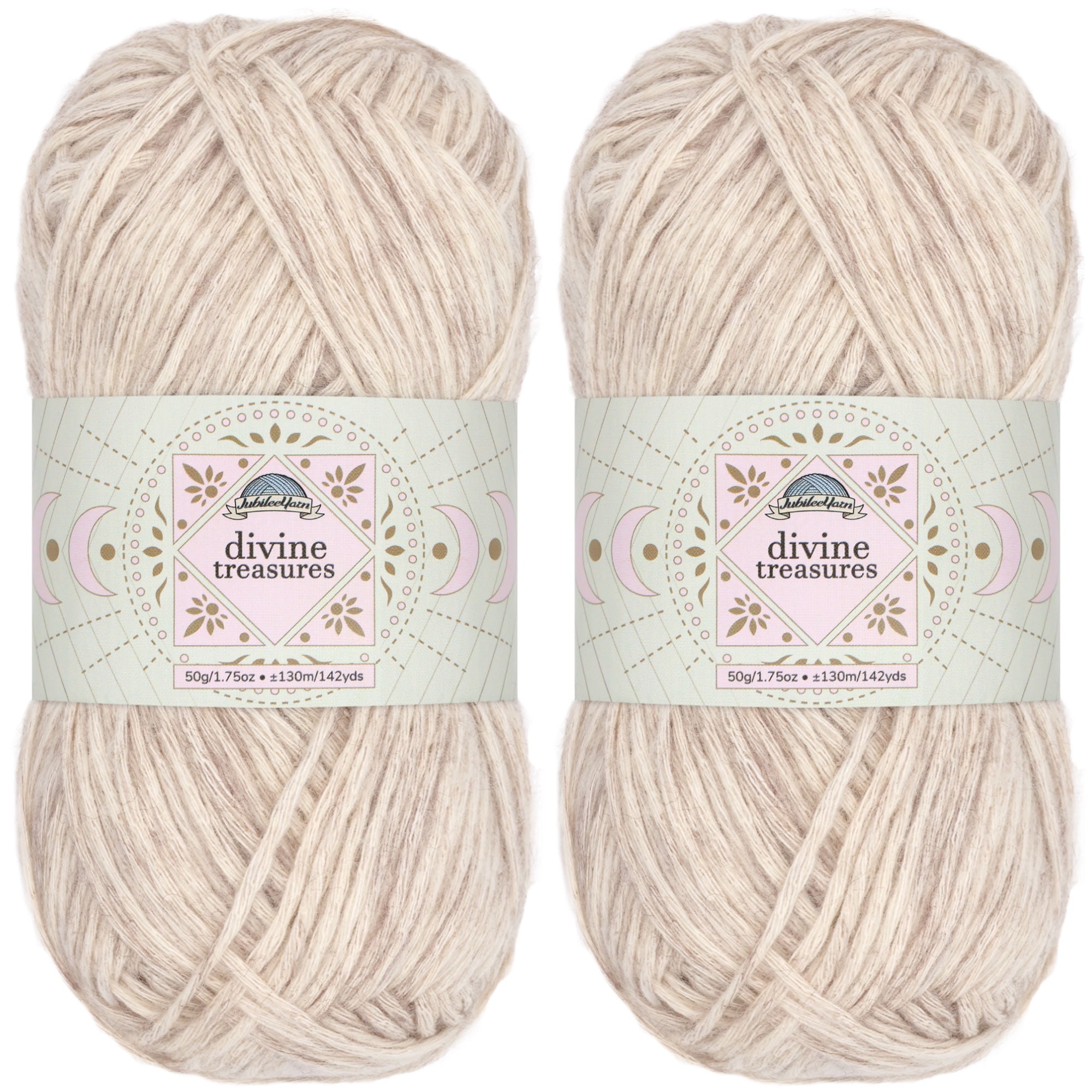 JubileeYarn Divine Treasures Yarn - Fine Cotton Acrylic Blend - 50g ...