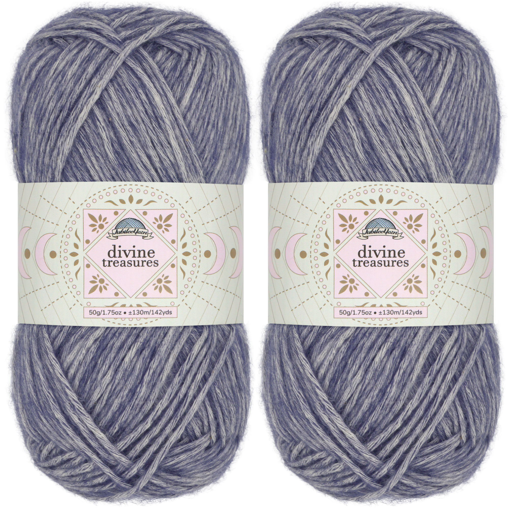 JubileeYarn Divine Treasures Yarn - Fine Cotton Acrylic Blend - 50g ...