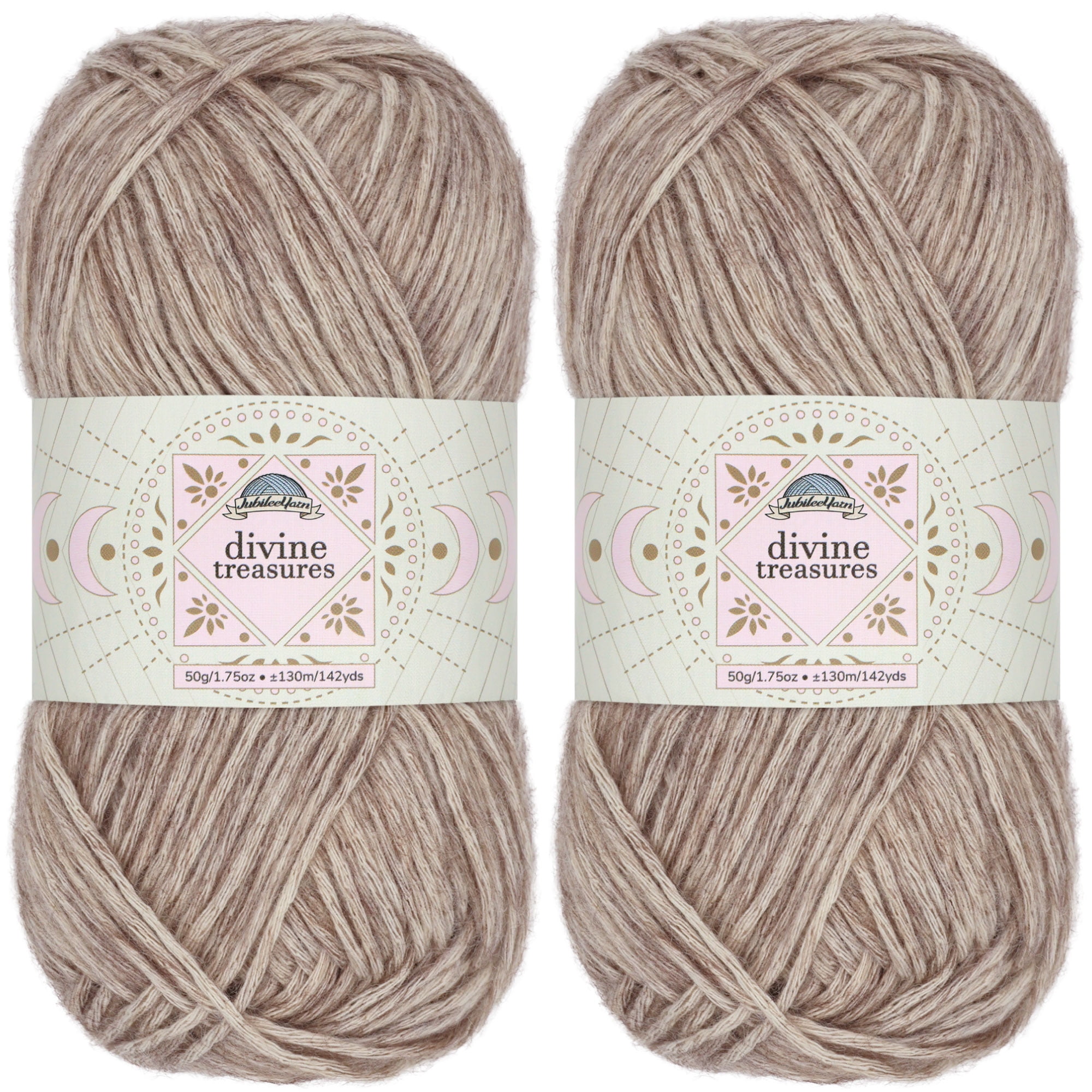 JubileeYarn Divine Treasures Yarn - Fine Cotton Acrylic Blend - 50g ...