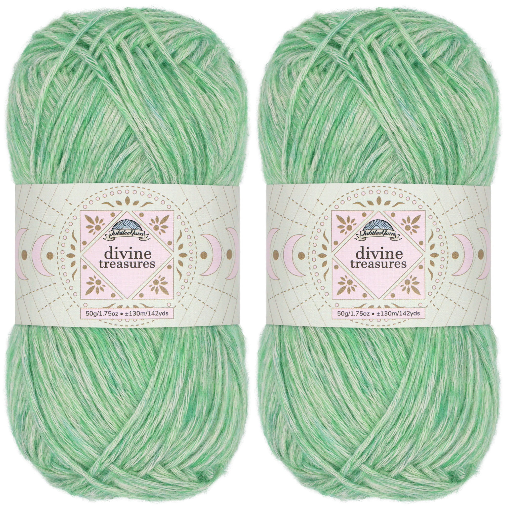 JubileeYarn Divine Treasures Yarn - Fine Cotton Acrylic Blend - 50g ...