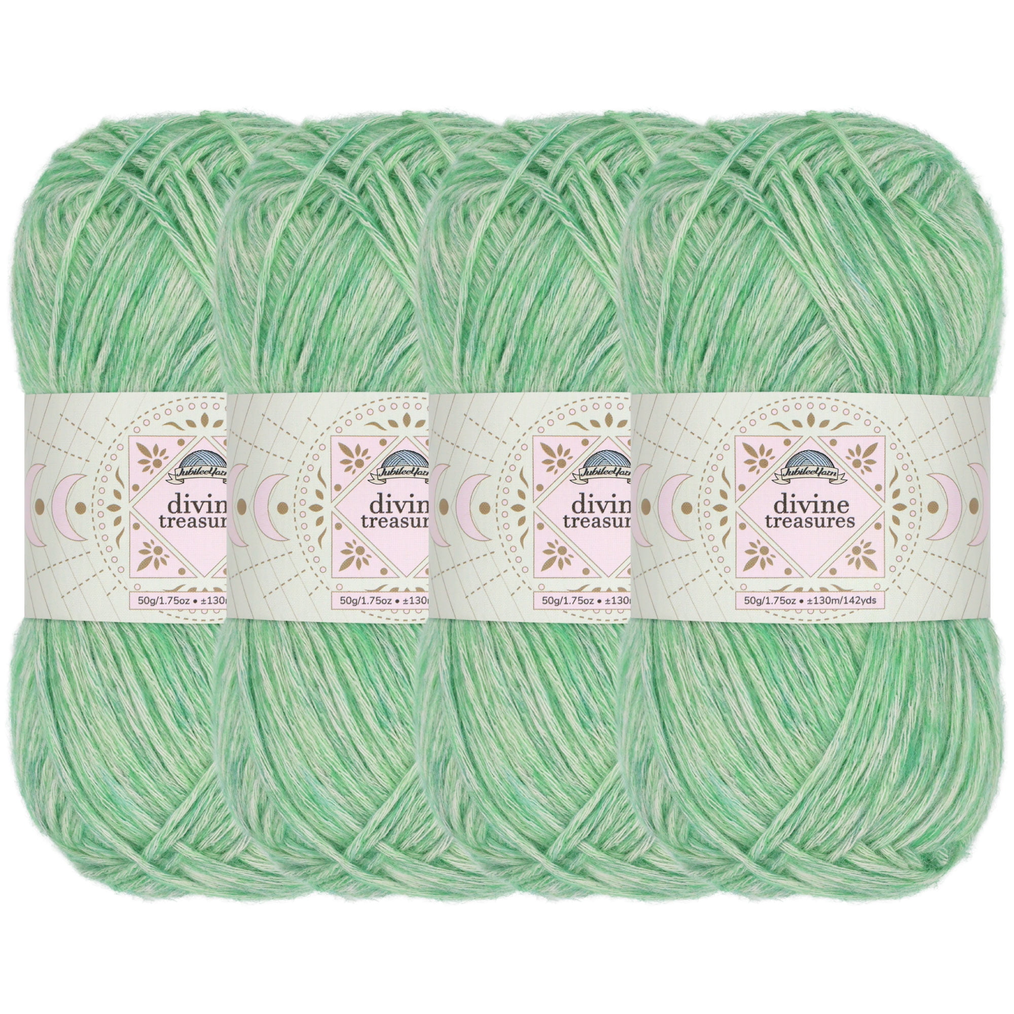 JubileeYarn Divine Treasures Yarn - Fine Cotton Acrylic Blend - 50g ...