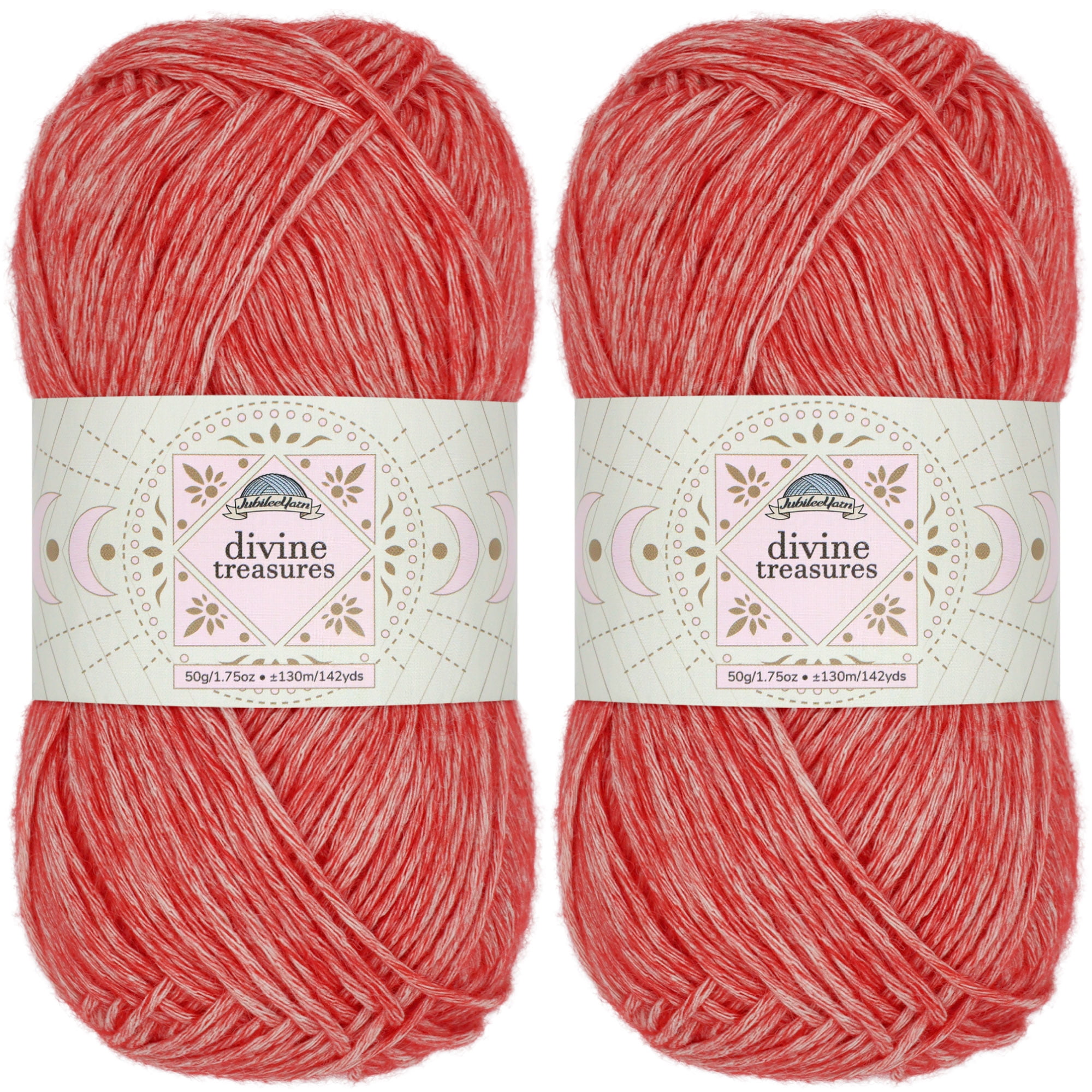 JubileeYarn Divine Treasures Yarn - Fine Cotton Acrylic Blend - 50g ...