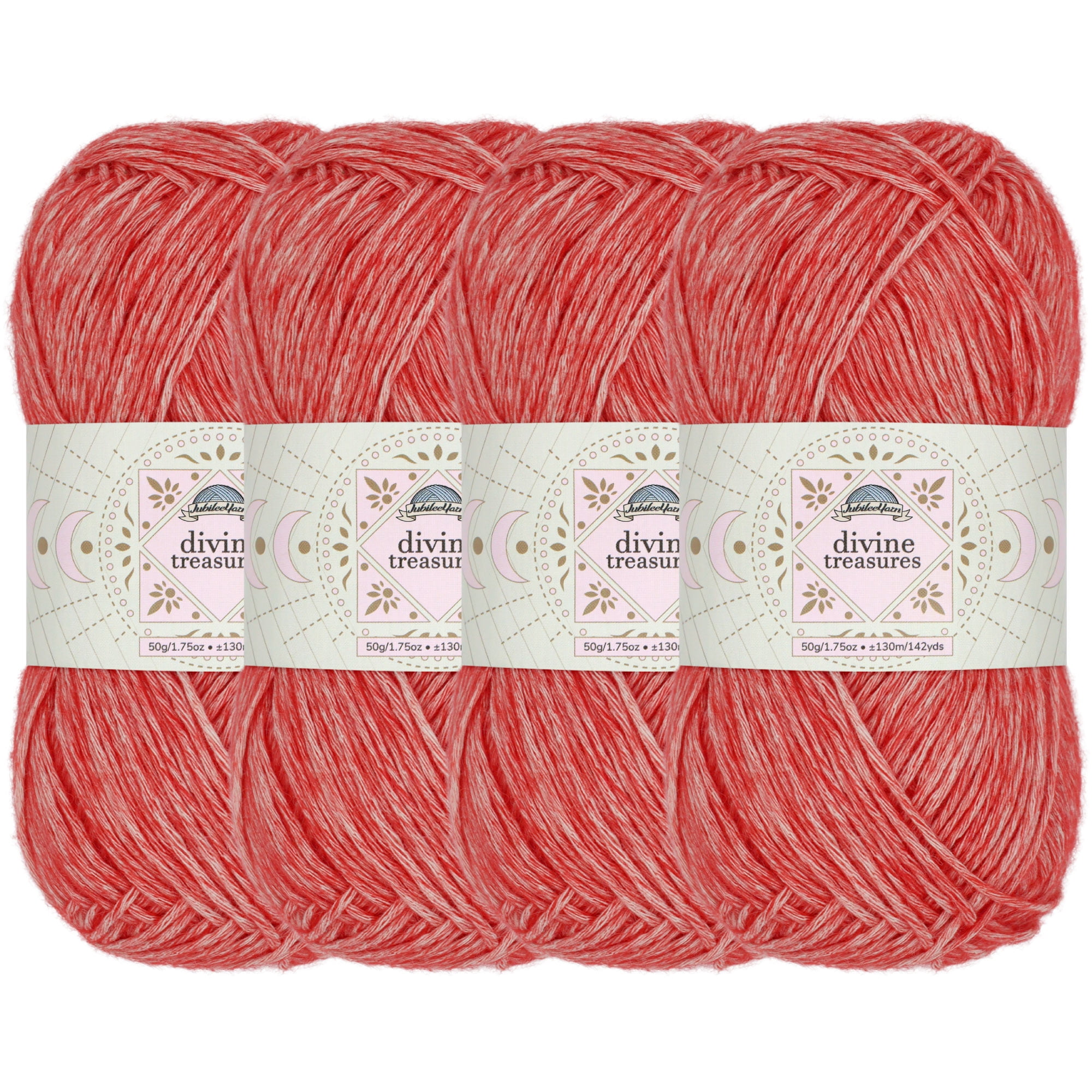 JubileeYarn Divine Treasures Yarn - Fine Cotton Acrylic Blend - 50g ...