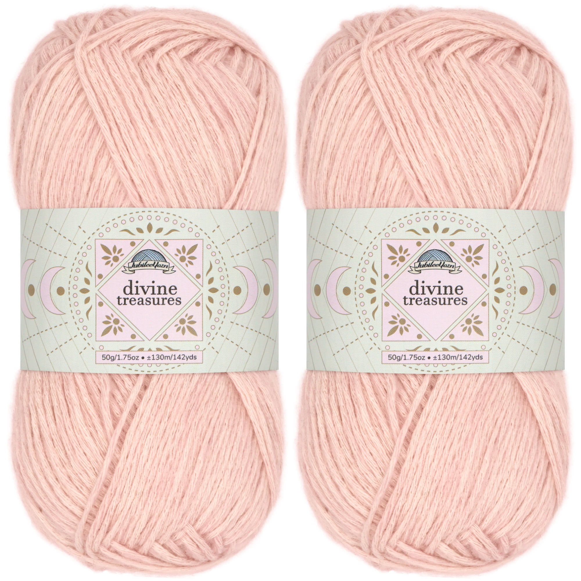 JubileeYarn Divine Treasures Yarn - Fine Cotton Acrylic Blend - 50g ...